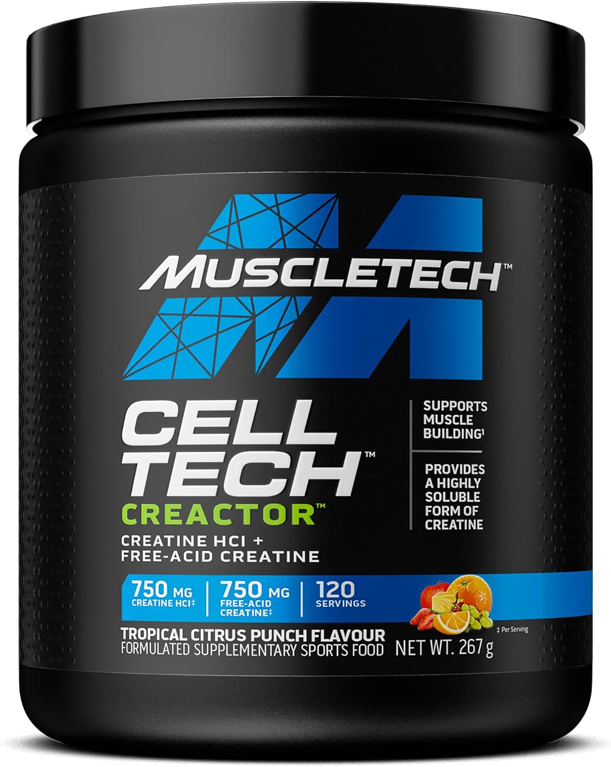 MuscleTech Citrus Punch Flavour Cell Tech Creactor Powder 235 g ...