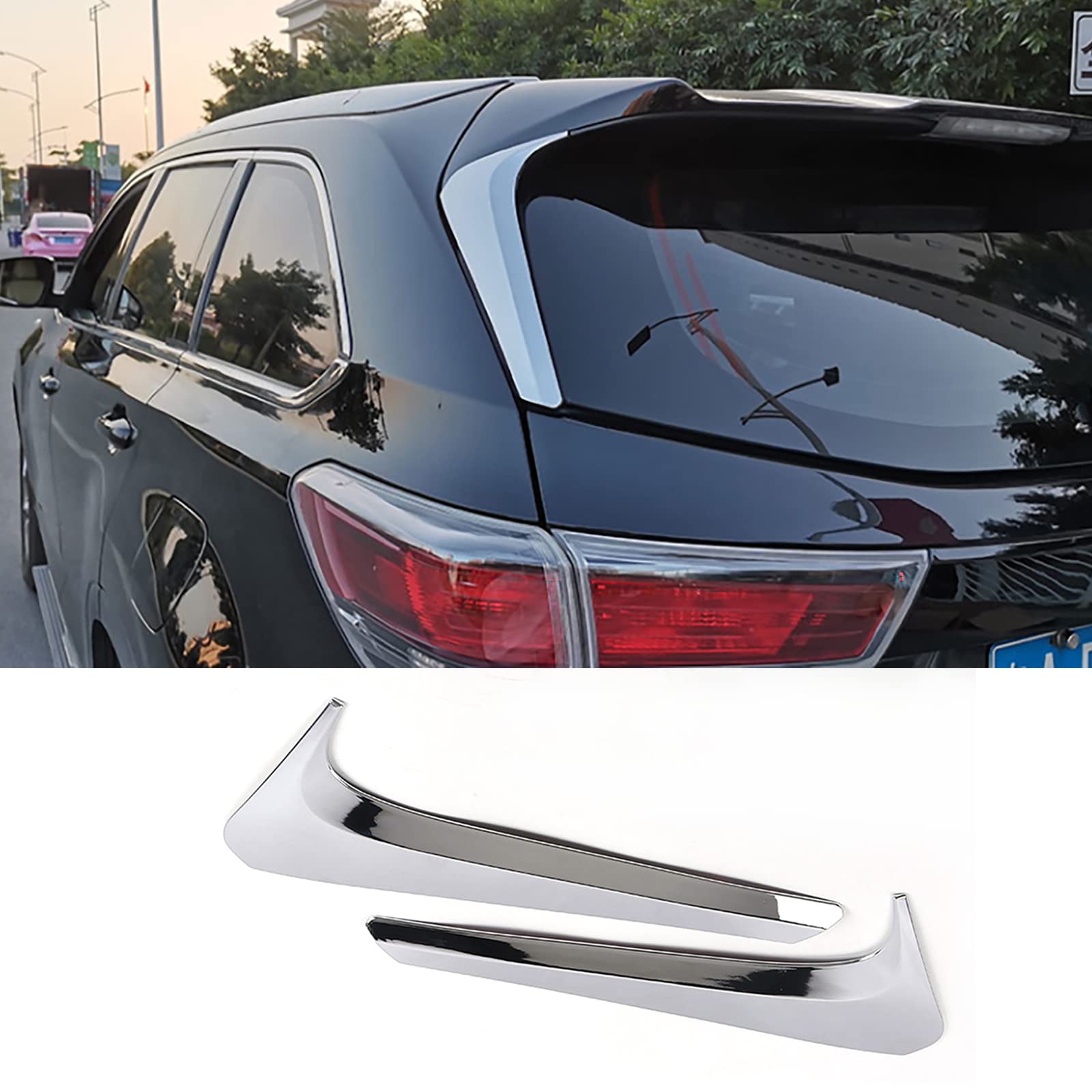 Amazon.com: KELEIMAI Car Accessories Fit For Toyota Highlander 2014 ...