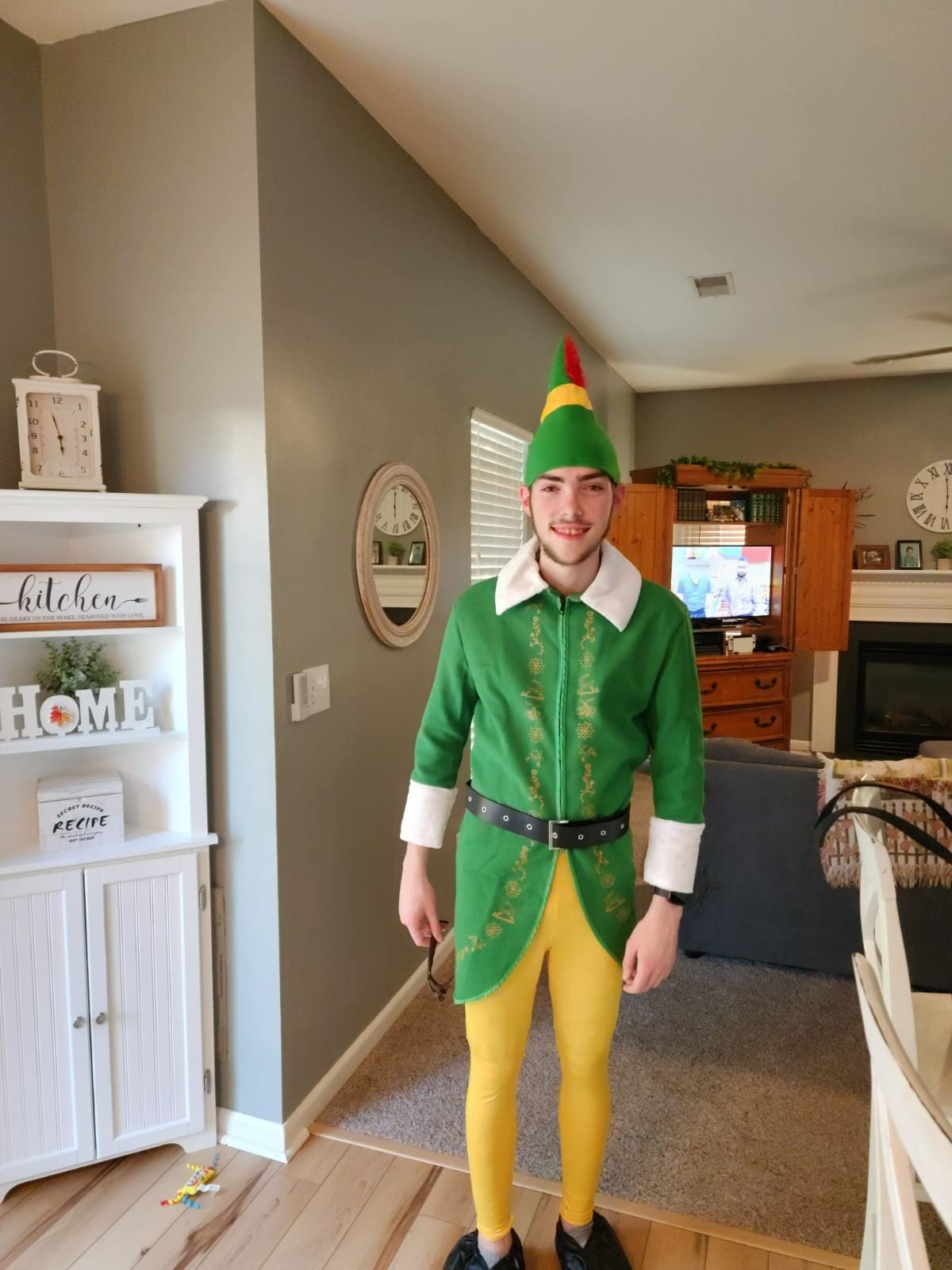 $14/mo - Finance Buddy The Elf Costume Men Halloween Christmas Cosplay ...