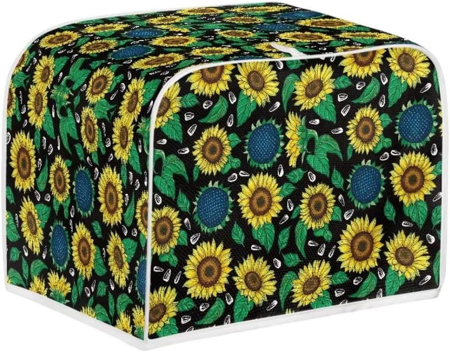 Amazon.com : Hechitok Sunflower Toaster Cover Appliance 4 Slice Dust ...