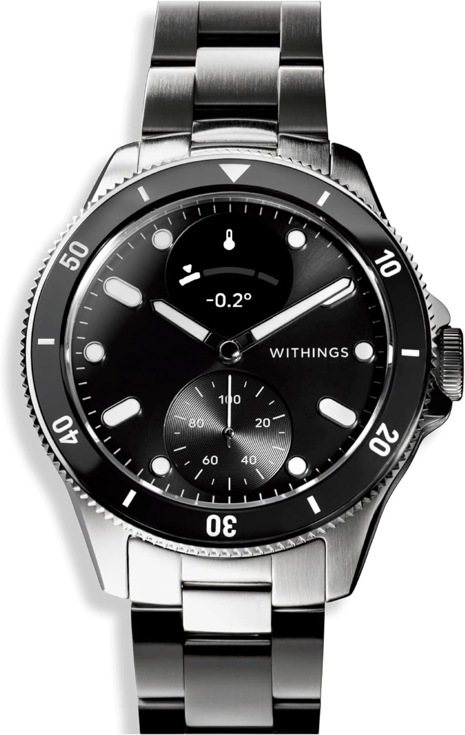Amazon | Withings ScanWatch Healthmaster 42mm ブラック フランス生まれのスマートウォッチ 最新の ...