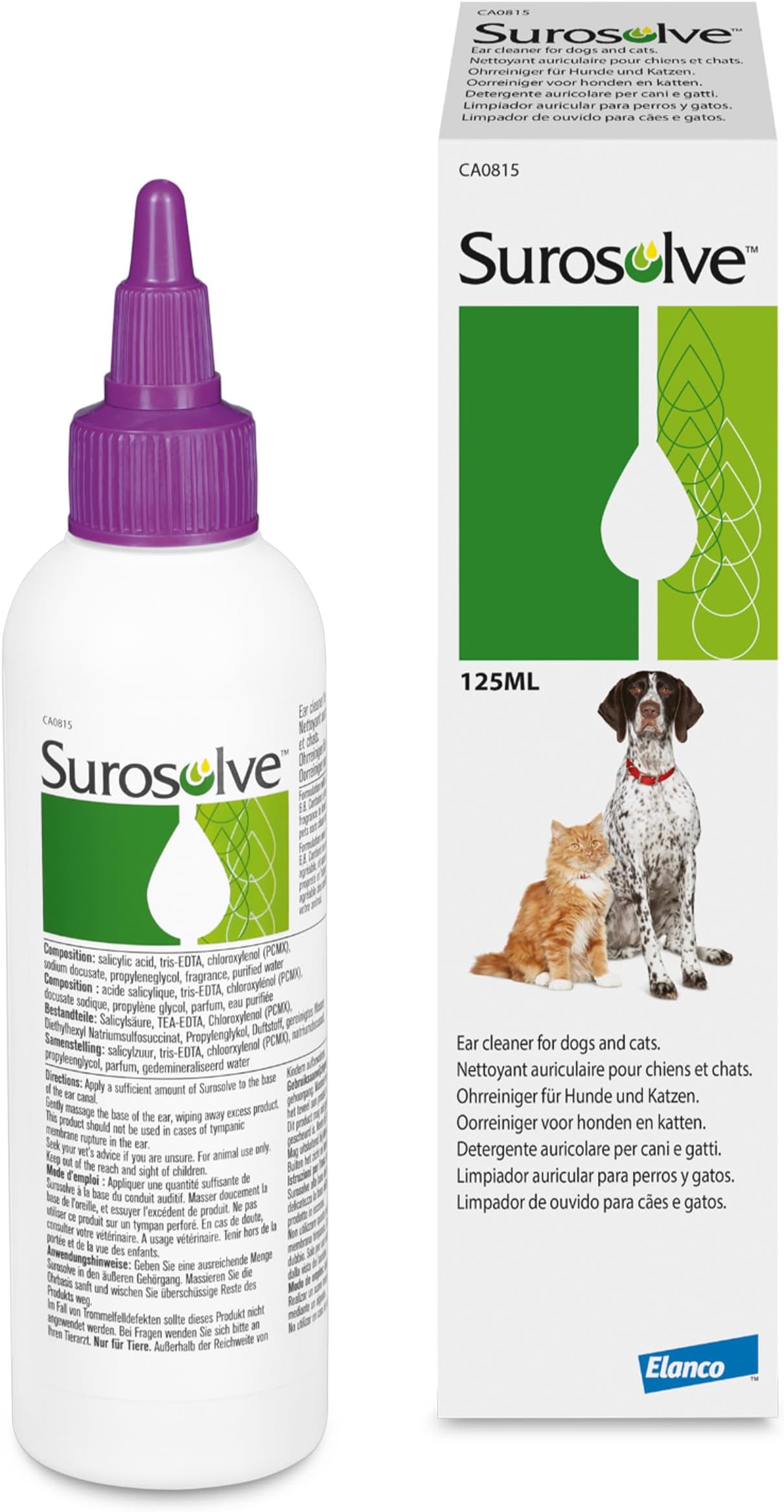 Fidavet Surosolve ear cleaner for dogs and cats 125ml : Amazon.co.uk ...