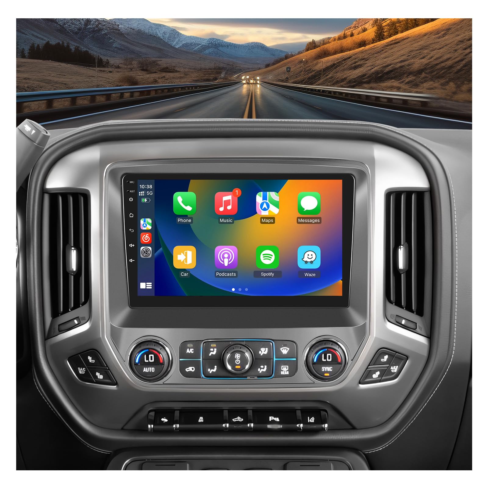 Amazon.com: [8 CORE 2G+64G] Car Radio for Chevrolet Silverado/GMC ...