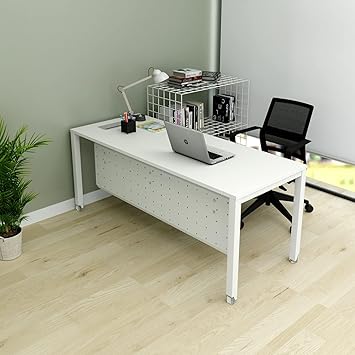 Deskio Office Table with Modesty, Computer Table, Laptop Table, Writing ...