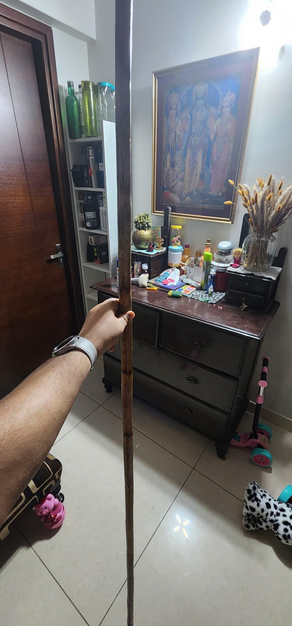 Buy GOLDFINCH 6 Feet Gym Wooden Stick for Weight Loss, Self Defence ...
