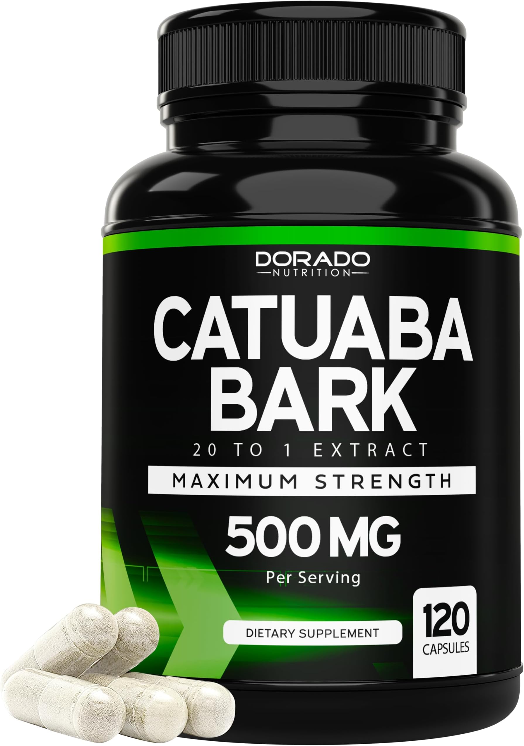 Amazon.com: Catuaba Bark Extract 10,000mg Per Serving (120 Capsules ...