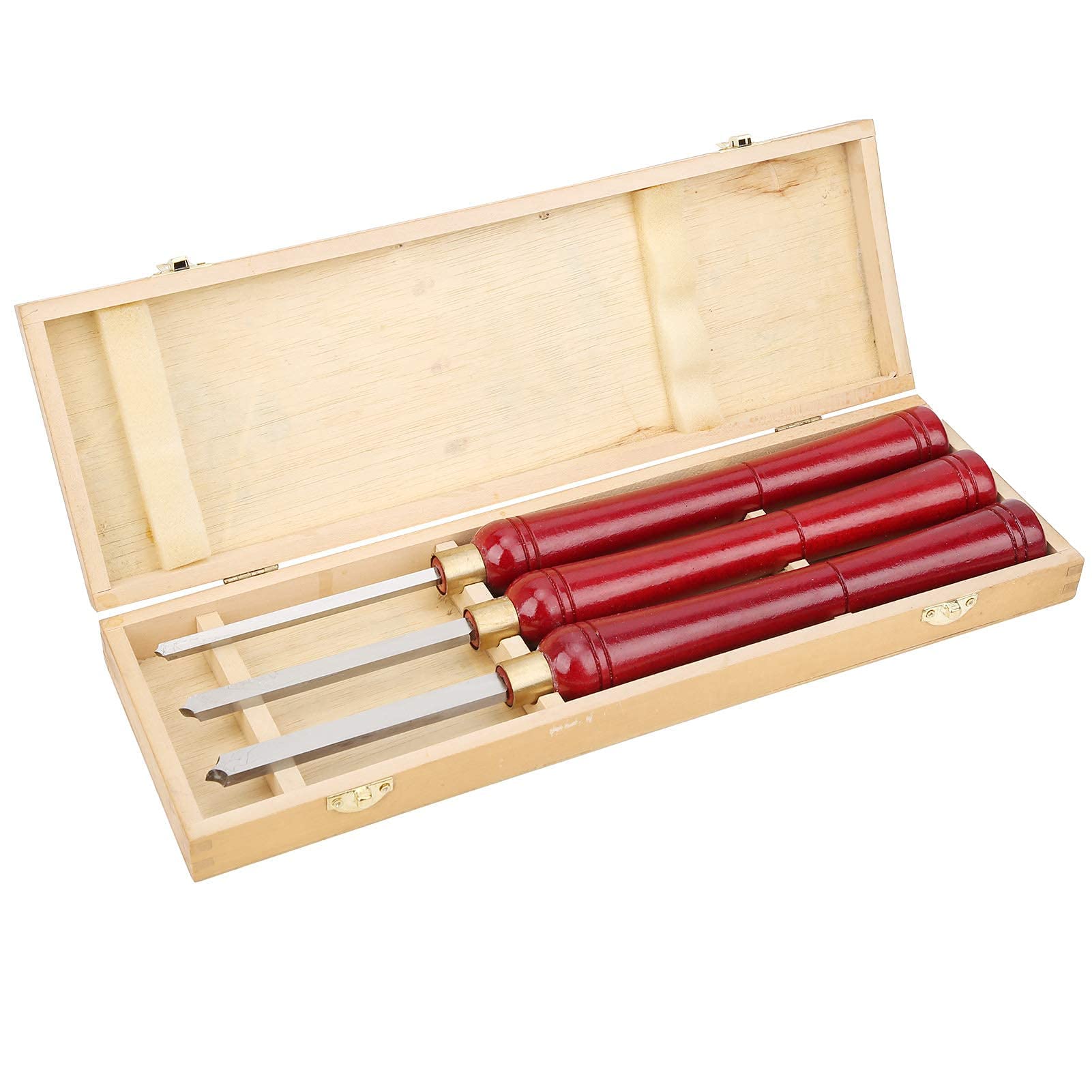 Buy 3 Piece Woodturning Chisel Set, Heavy Duty High Speed Steel Wood ...