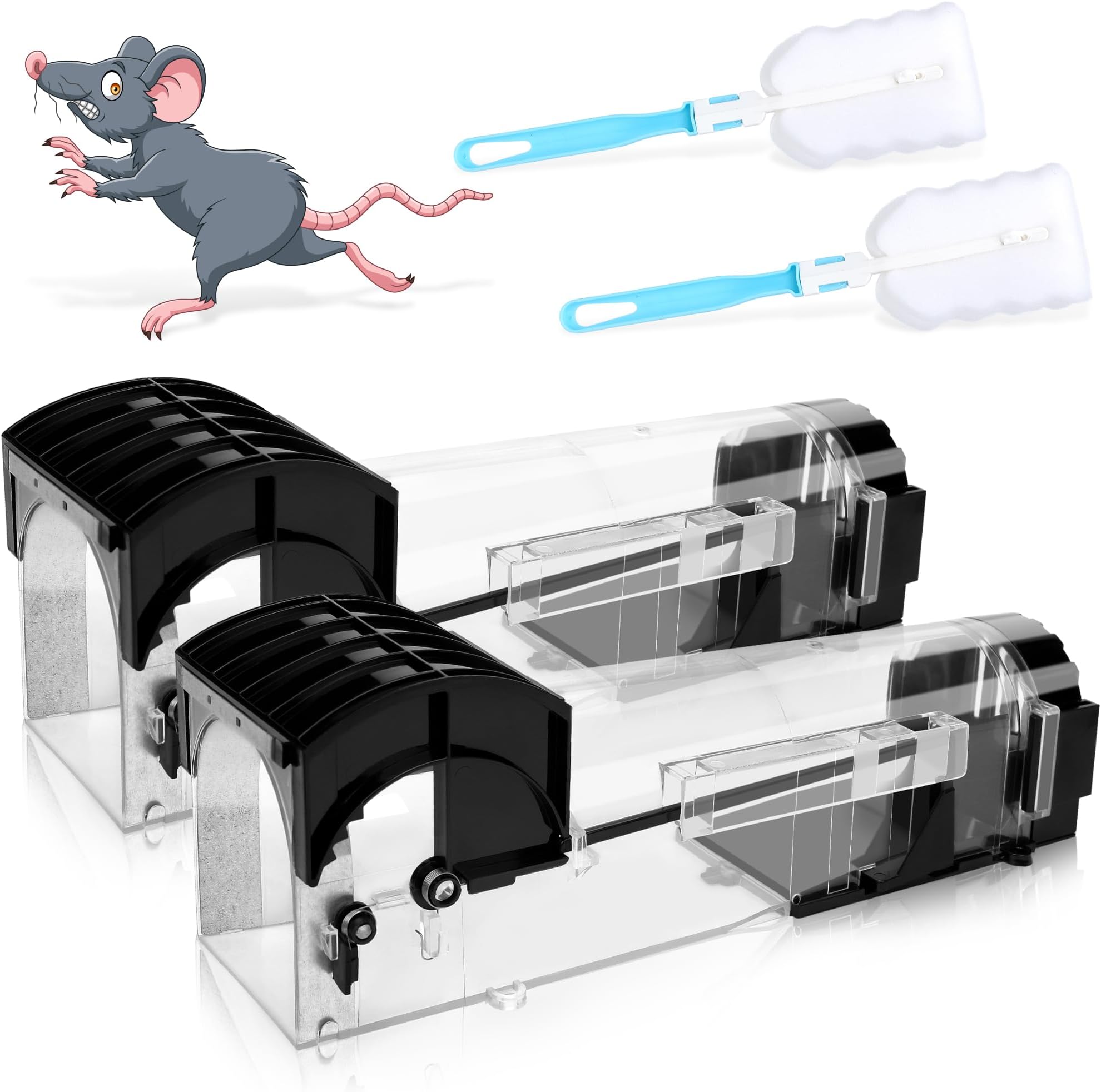 Amazon.com : Humane Rat Trap, Automatic Continuous Cycle Mouse Traps, Catch Rat Trap Cage, That ...