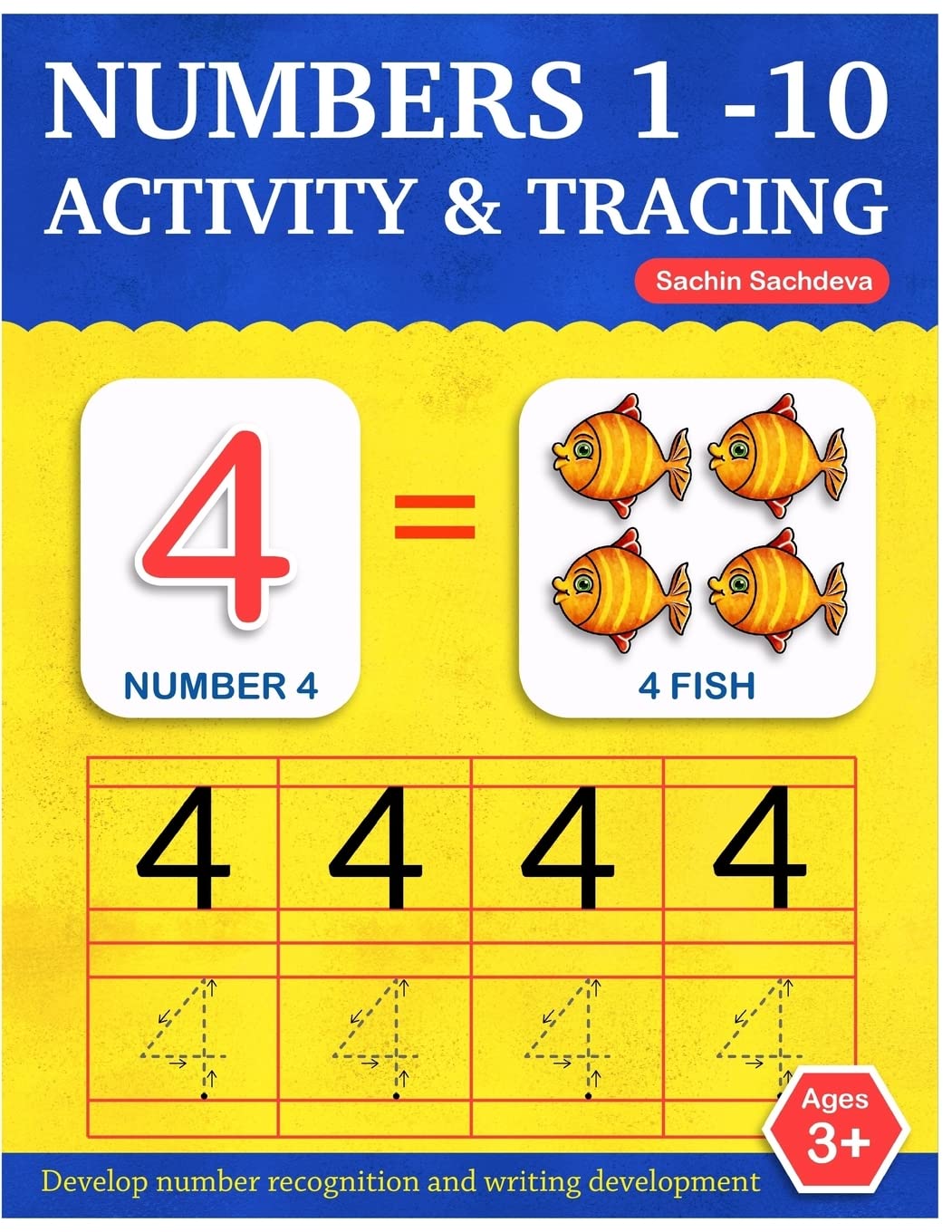 Numbers 1-10: Activity and Tracing Workbook for Kids Ages 3-5 (Learn to ...