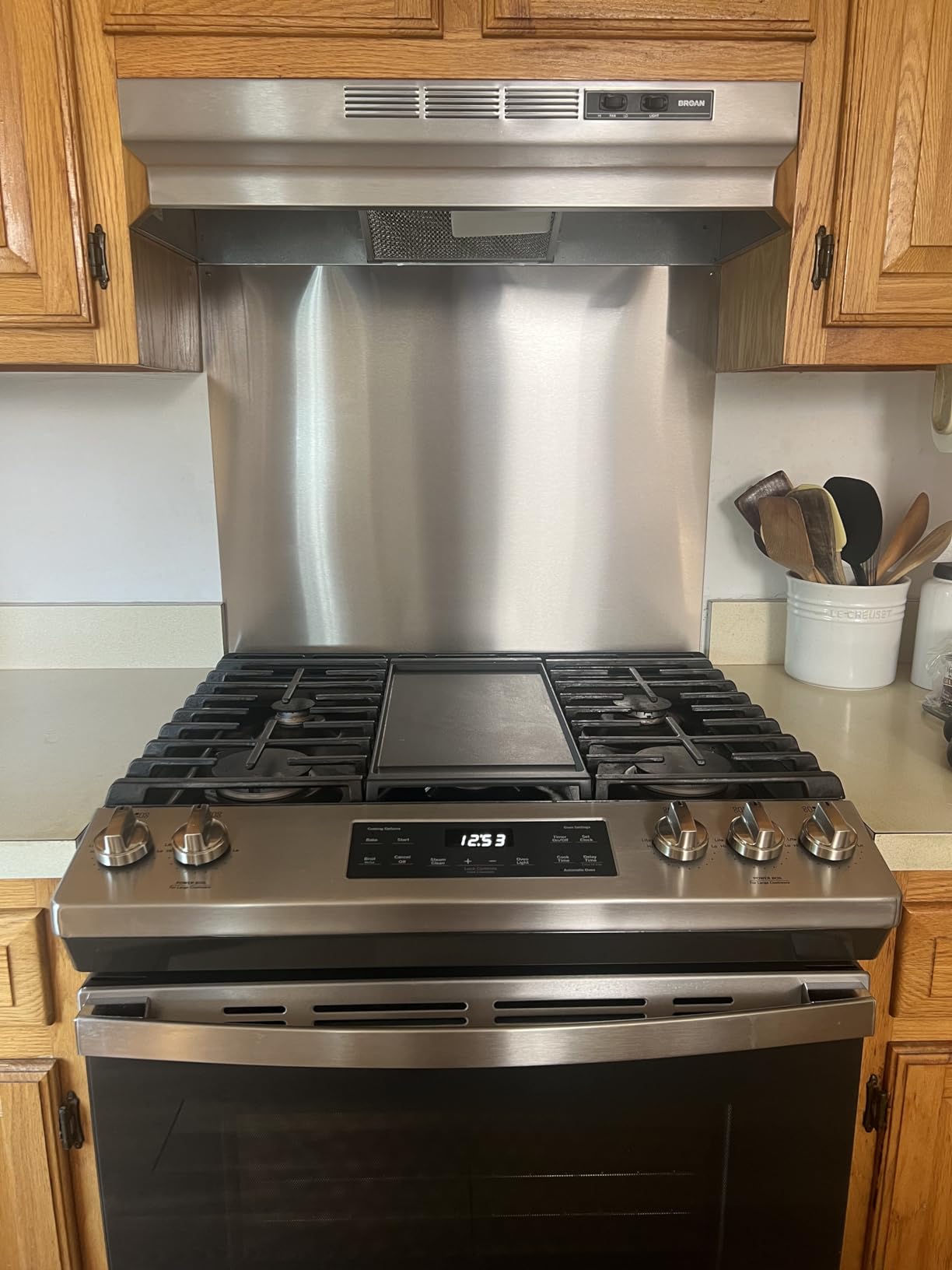 Amazon.com: 24" By 30" Stainless Steel Stove Backsplash Splatter Guard ...