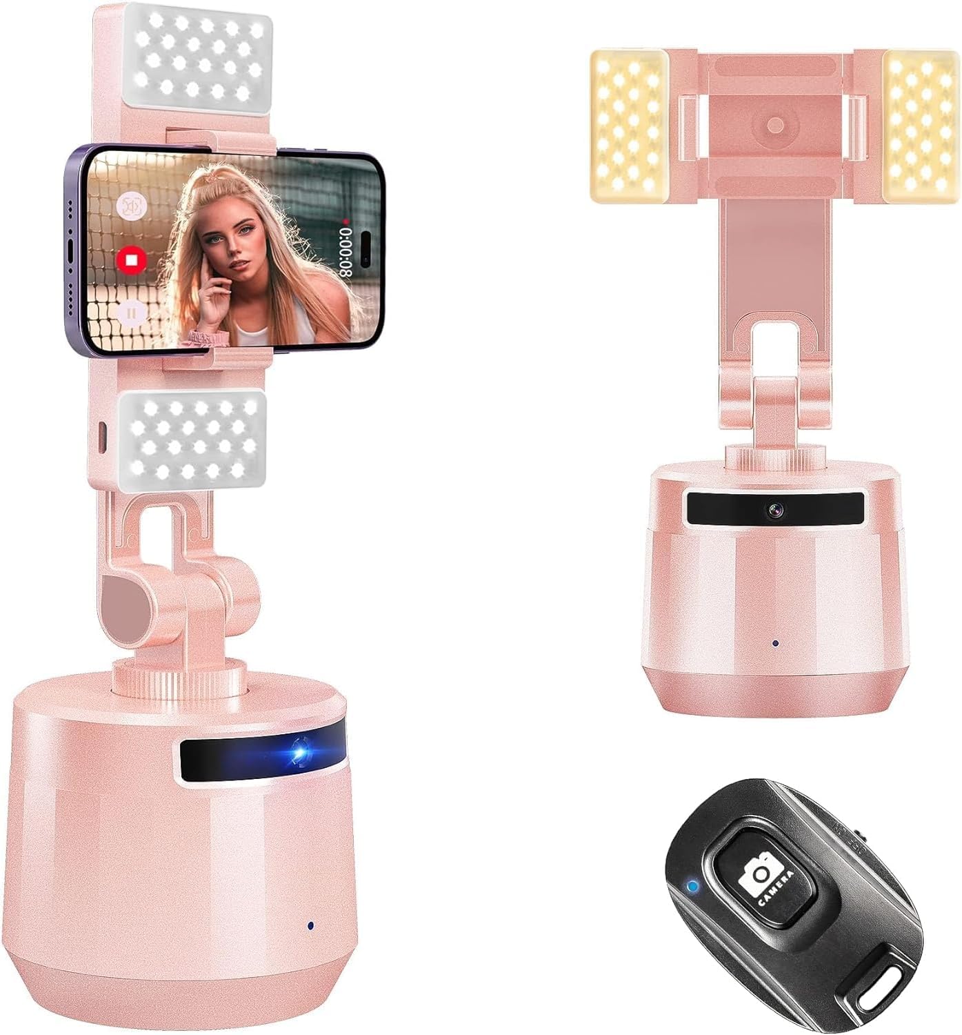 Amazon.com: Auto Face Tracking Tripod 360° Rotation, No App, Auto ...