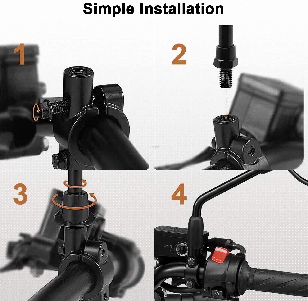 Snapklik.com : Banpo Universal Motorcycle 7/8" 10MM Aluminum Handlebar ...