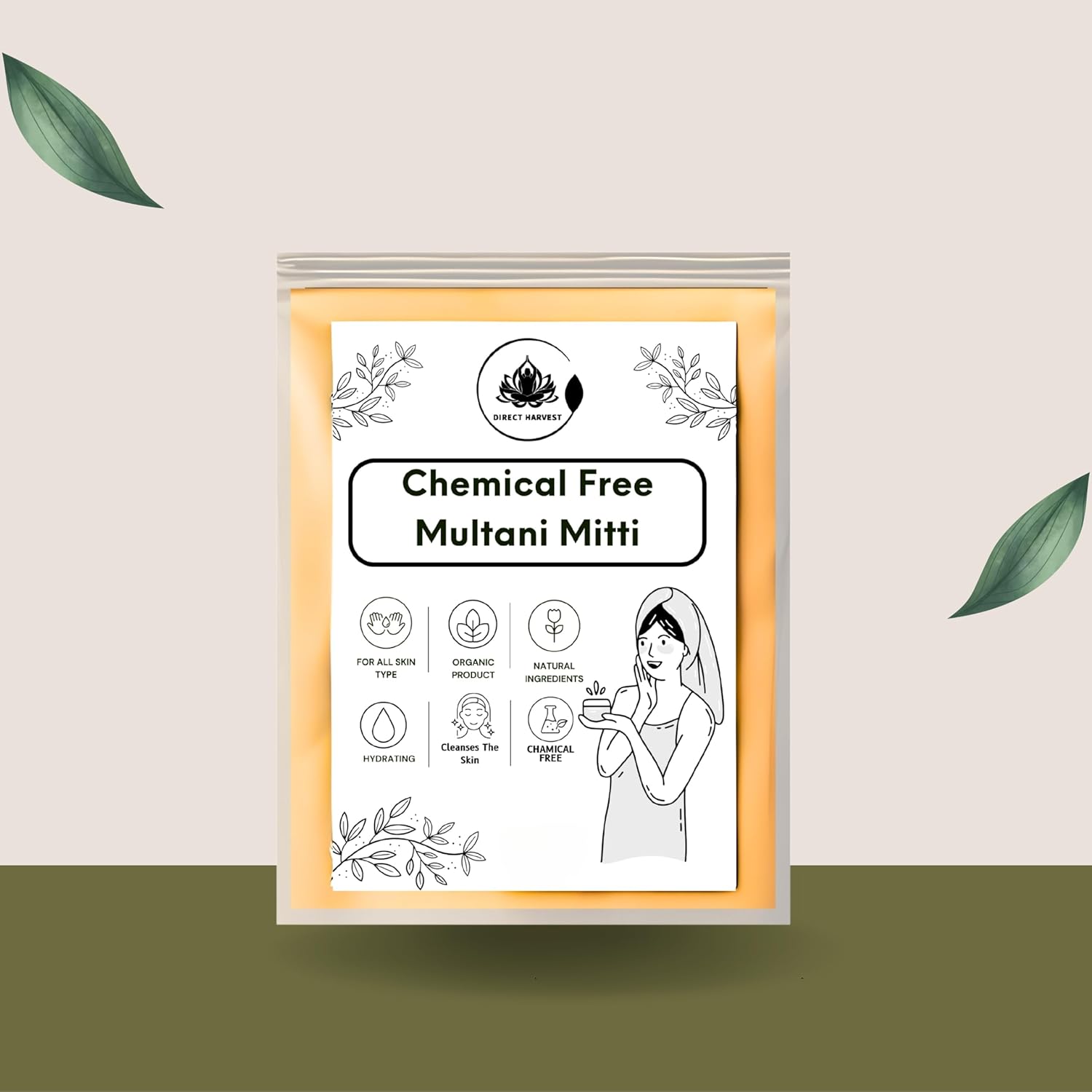 DirectHarvest Multani Mitti for Facepack 150g,Fuller's Earth, Bentonite ...