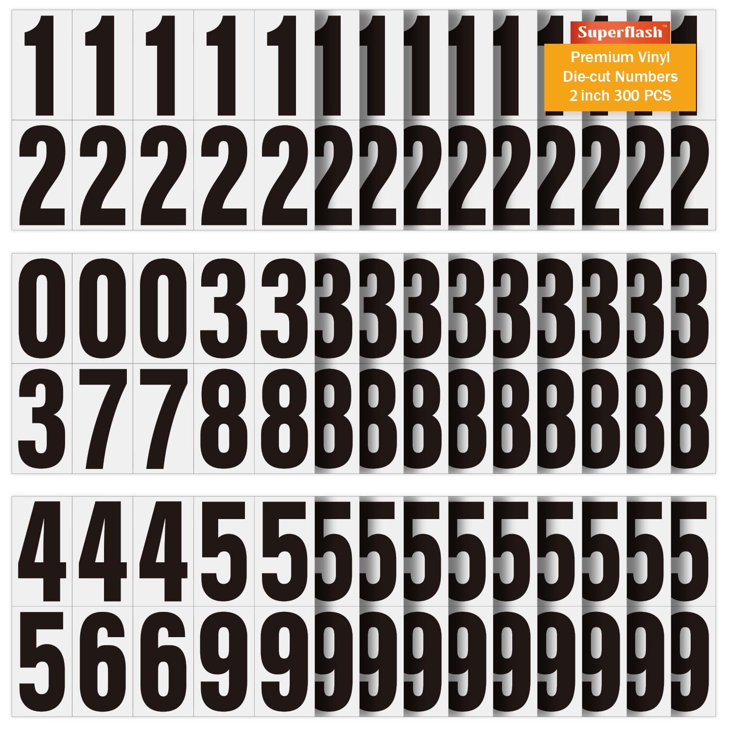 Amazon.com: 2 inch Self Adhesive Numbers for Mailbox, House Numbers ...