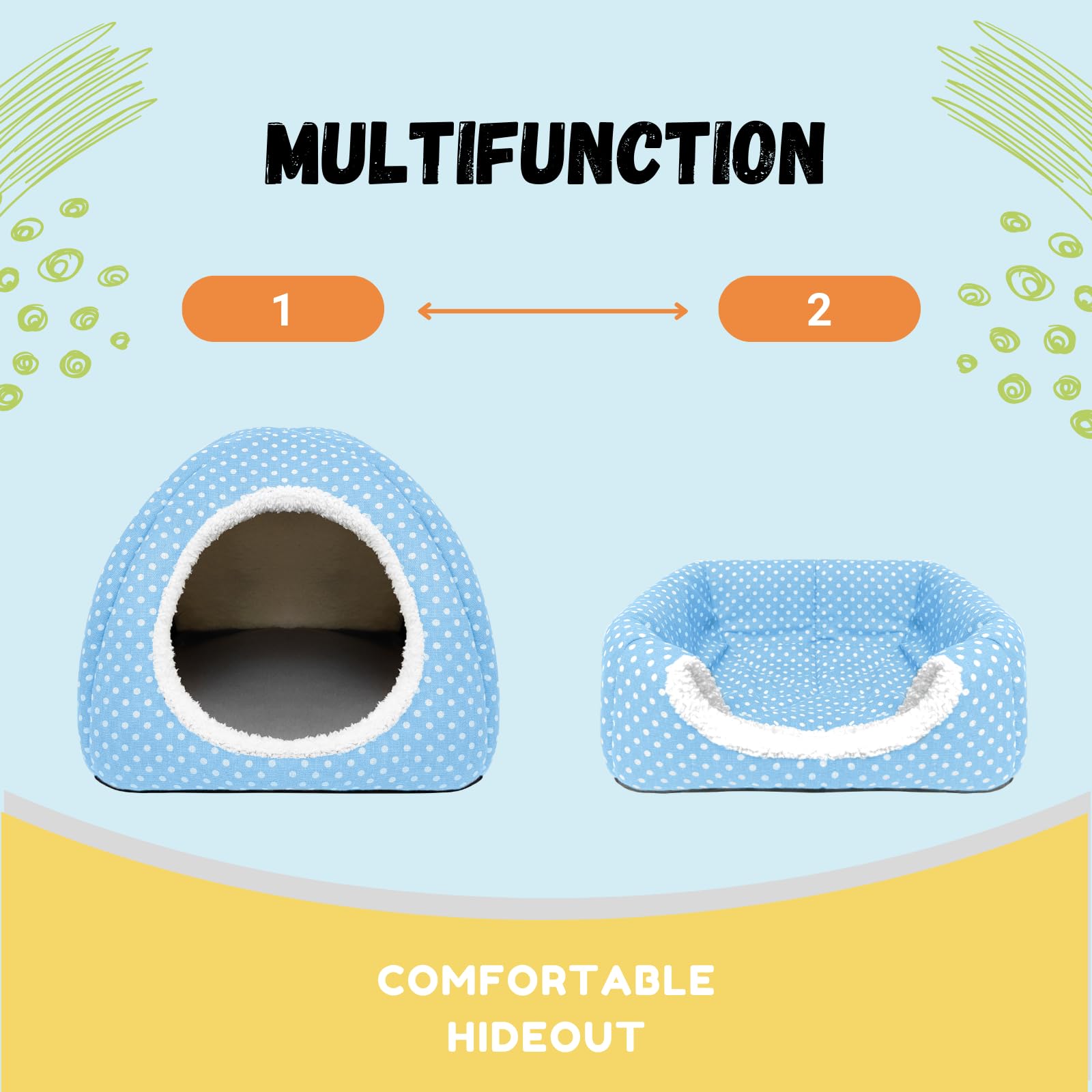 Snapklik.com : Rabbit Hideout Large Bunny Bed Washable Rabbit House And ...