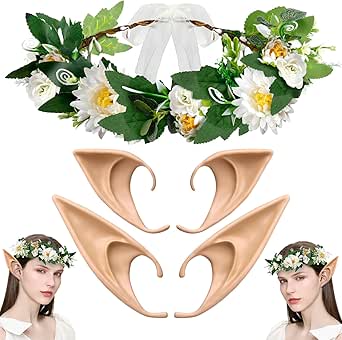 Amazon.com: ONESING 7 Pcs Ears Fairy Ears Vampire Ears Soft Pointed ...