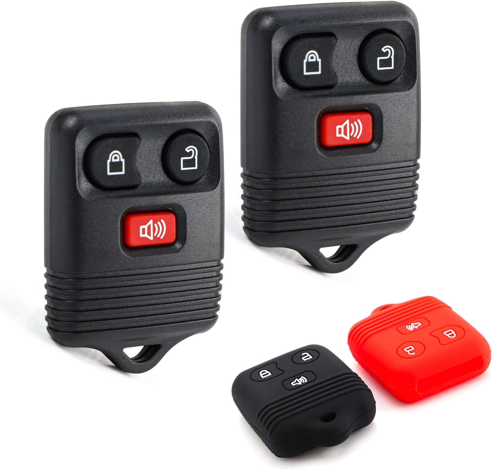 Amazon.com: Car Keyless Entry Remote Key Fob Replacement fits for Ford ...