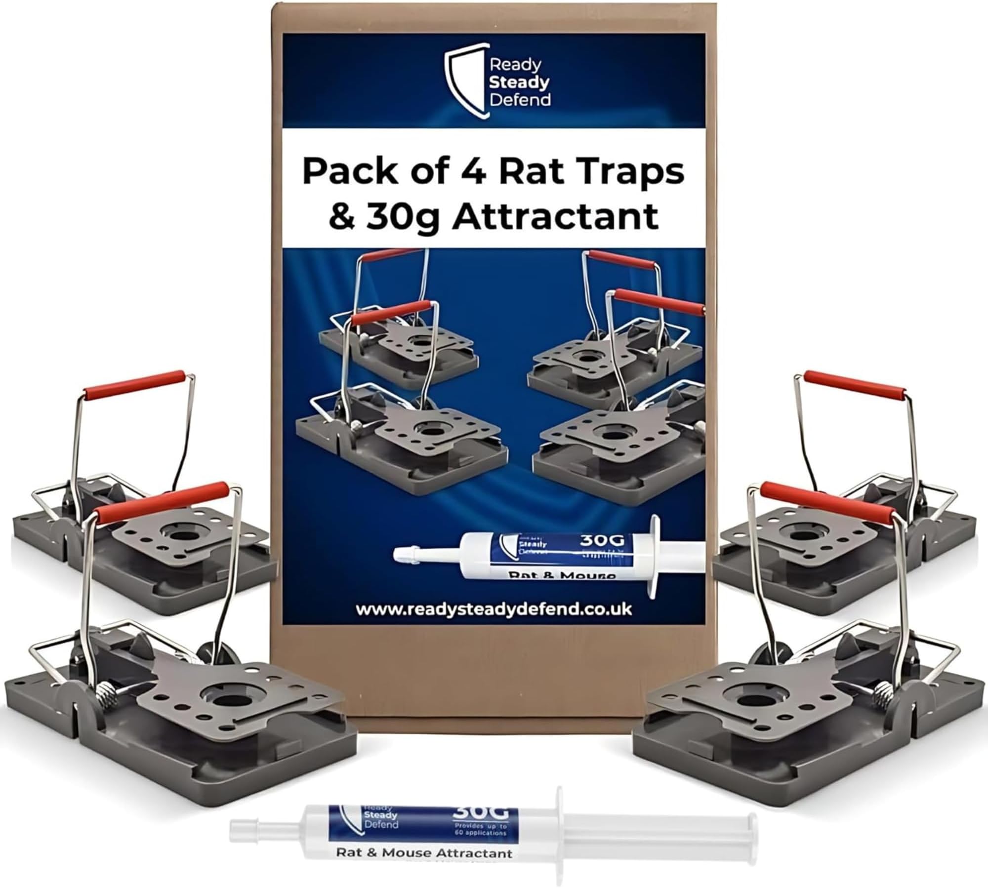 ROSHIELD Rat & Mouse Snap Trap Bait Attractant 20g Syringe | Ideal for ...