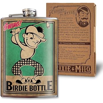 Amazon.com | Golf Birdie Juice Flask, Funnel and Gift Box - Great ...