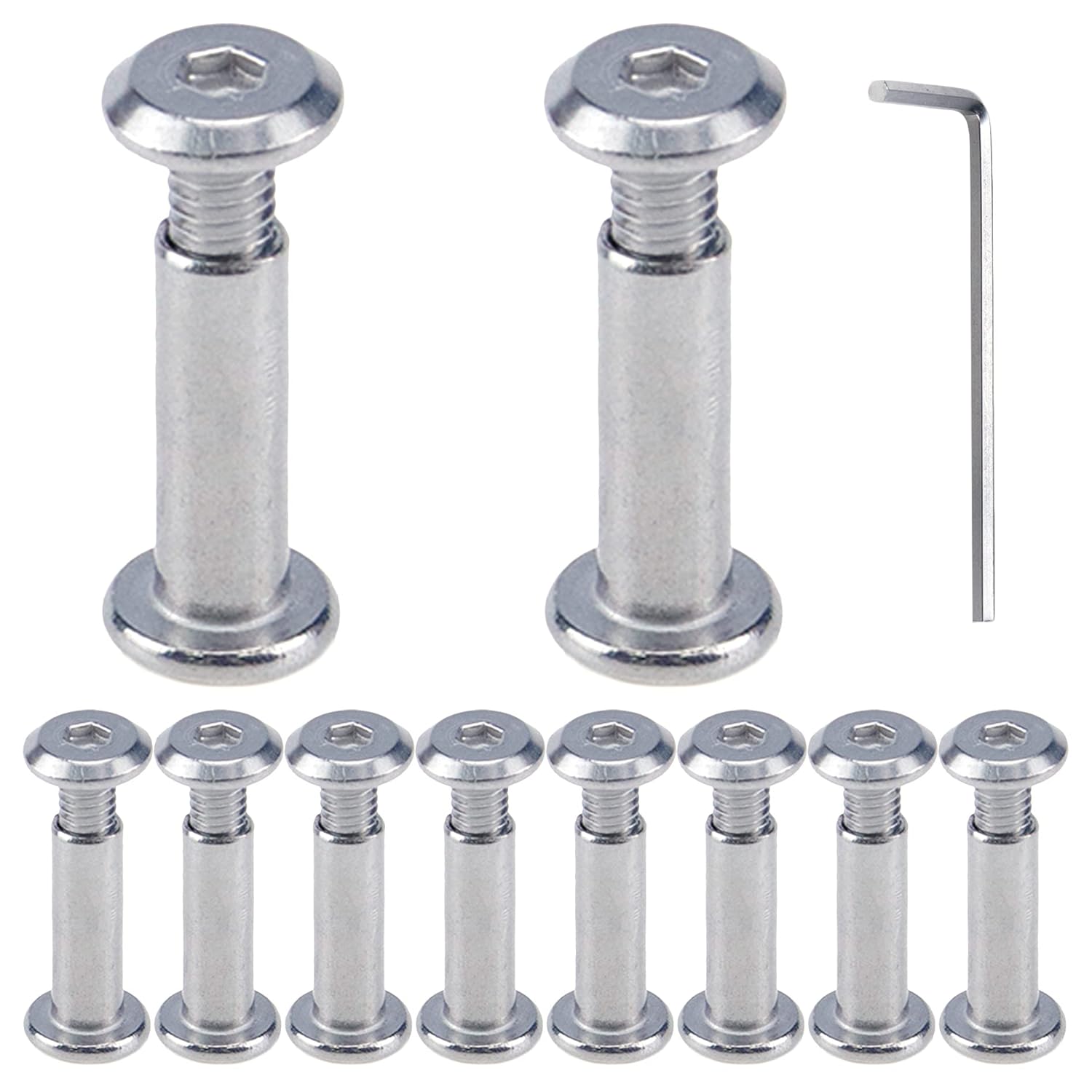 M4 x 8mm Binding Post Screw Hex Drive Socket Cap Bolts Stainless Steel ...