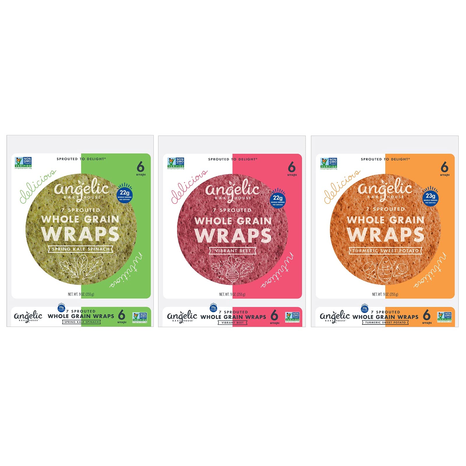 Buy Angelic Bakehouse Garden Wraps / Tortillas Variety Pack ââ‚¬â€œ ...