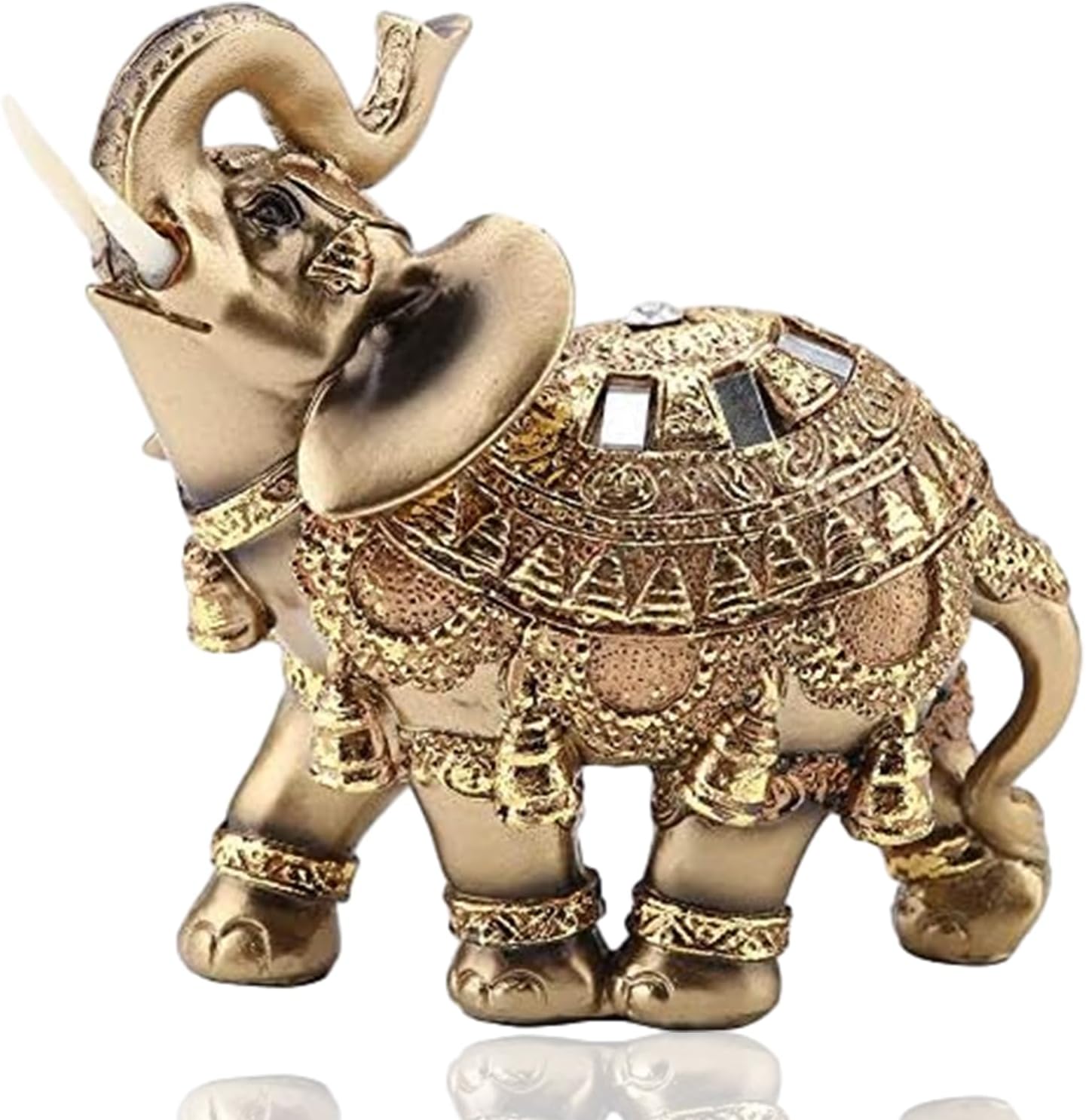 Amazon.com: Thai Elephant Statue - Feng Shui Good Luck Gift for Home ...
