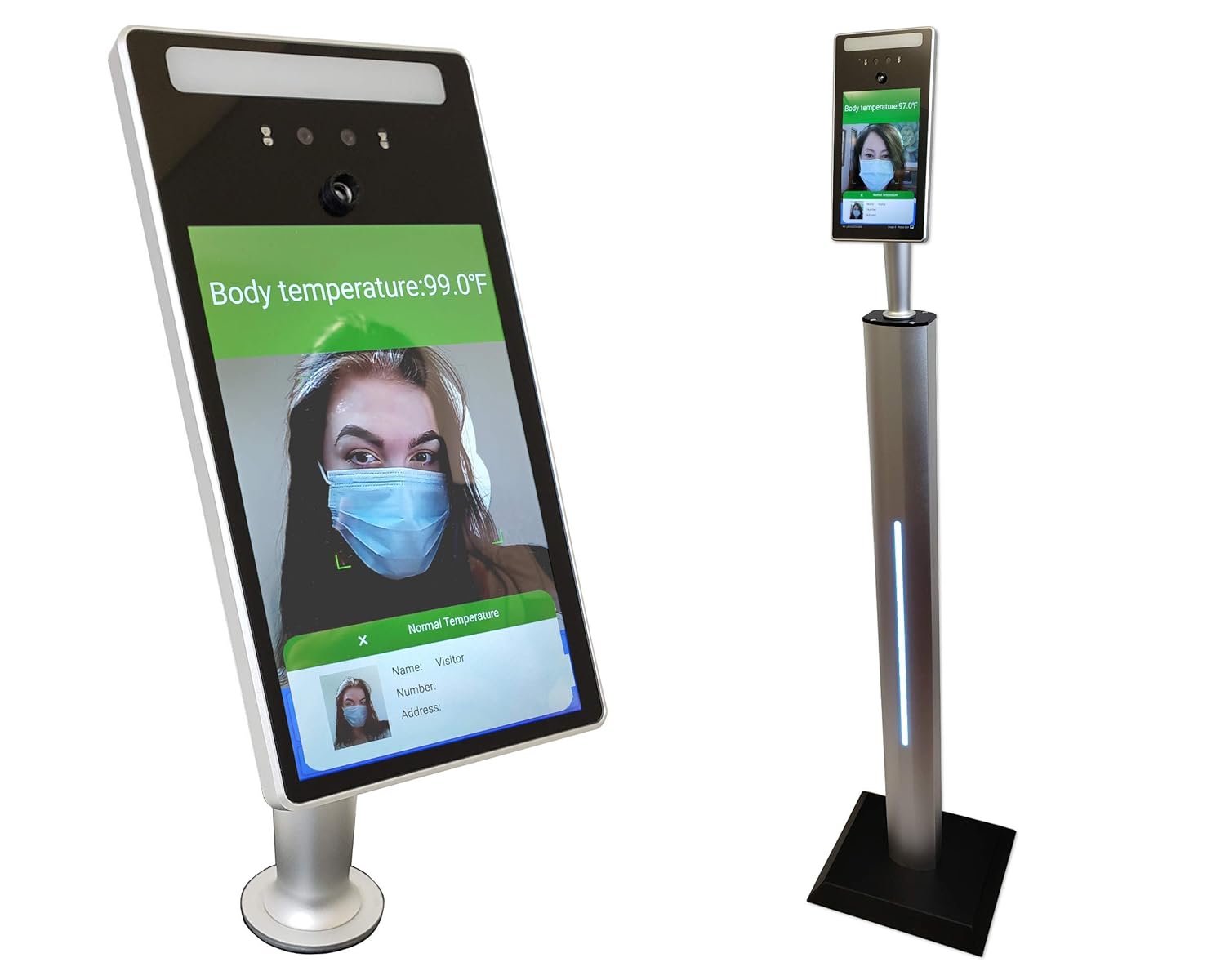 ThermoTab by Minno | Temperature Kiosk | Temperature Screener w/ Floor ...