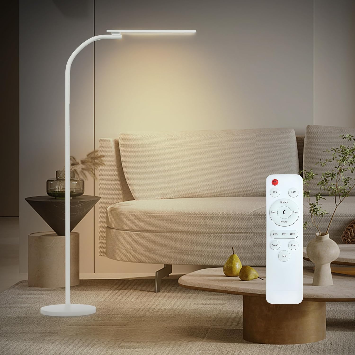 ALANTOP Modern LED Floor Lamp for Living Room and Bedroom - 10W ...