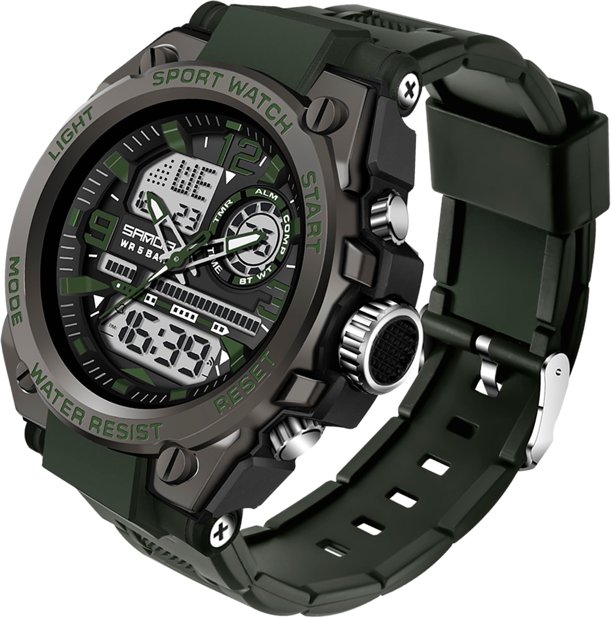 findtime Mens Military Watch Tactical Waterproof Watches Sport Outdoor ...