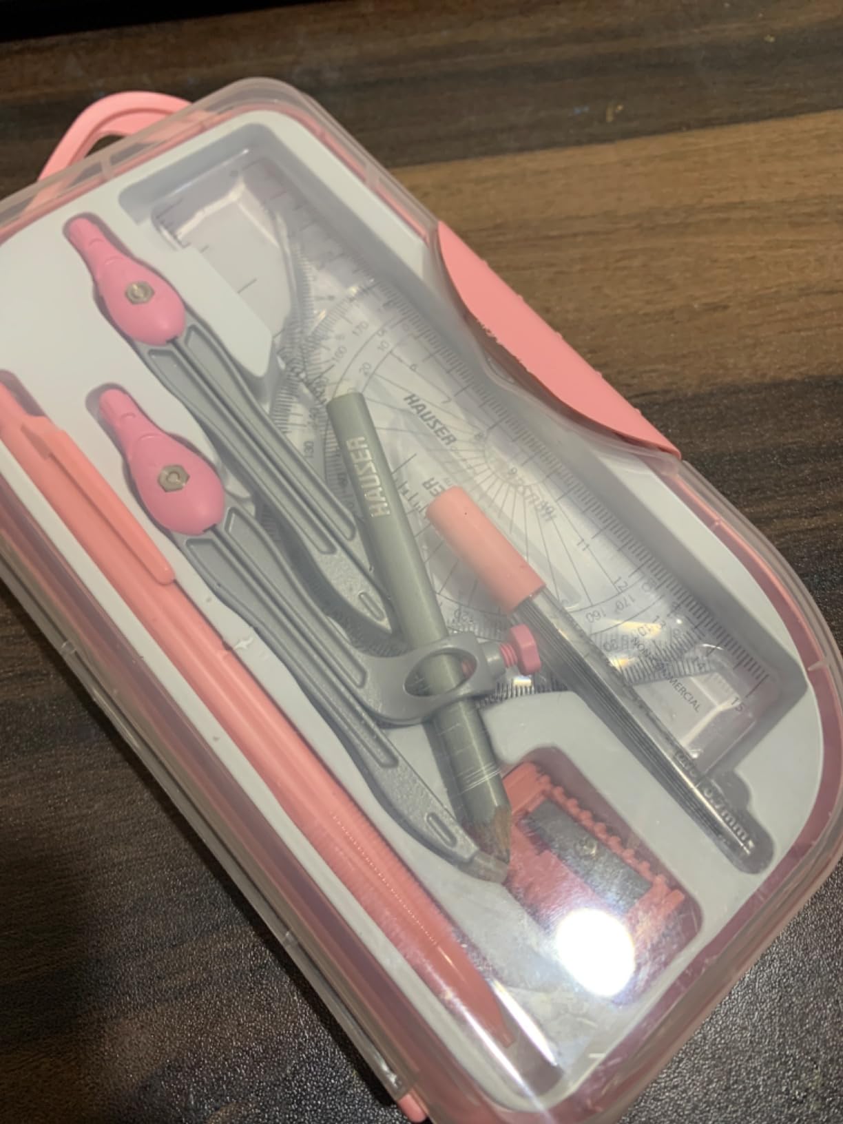 Hauser Mathematical Drawing Instrument Box Pack | Silver Matt Finish ...