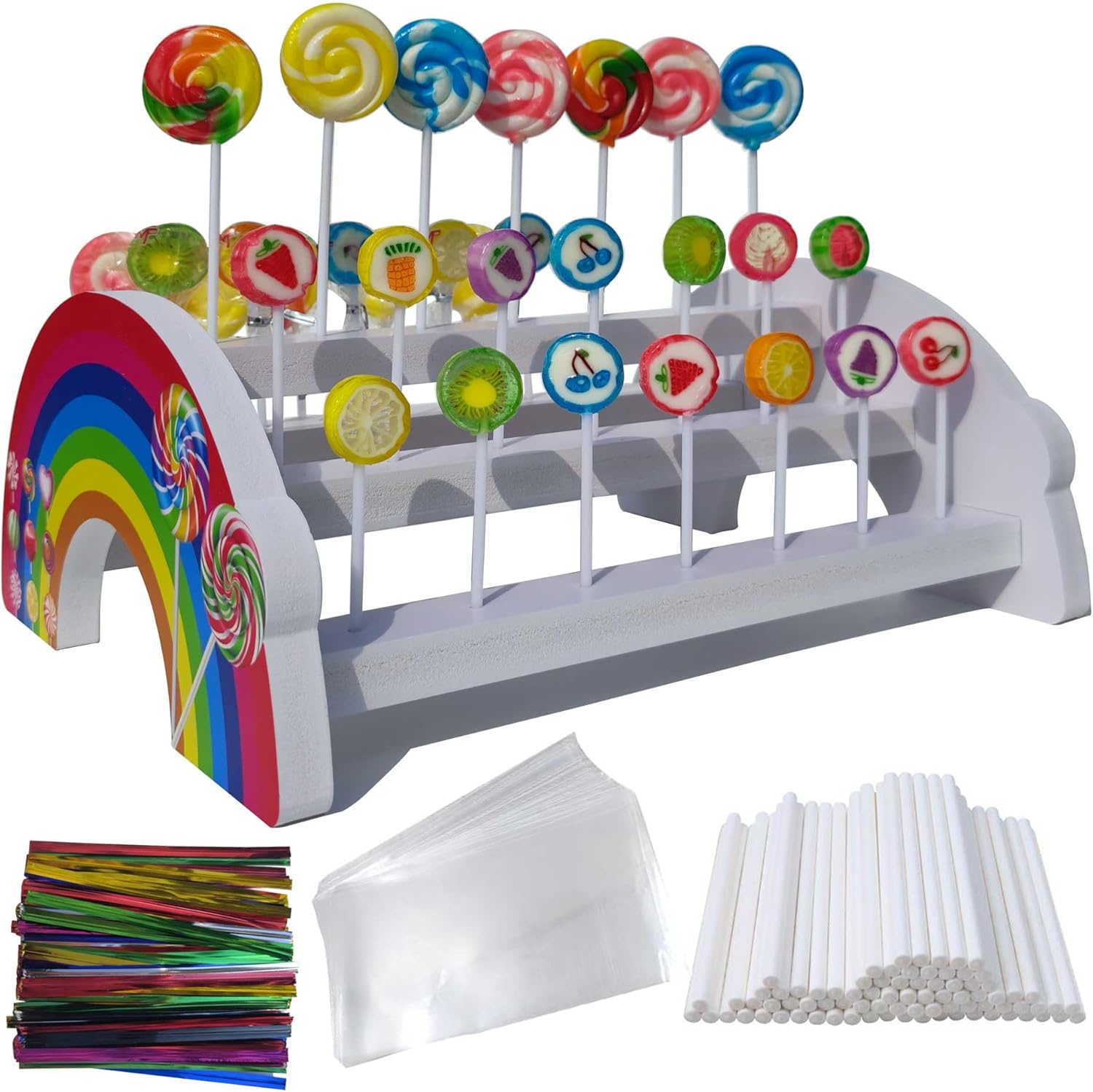 Amazon.com | 35Hole Rainbow Lollipop Stand,Apply to Kids Birthday ...