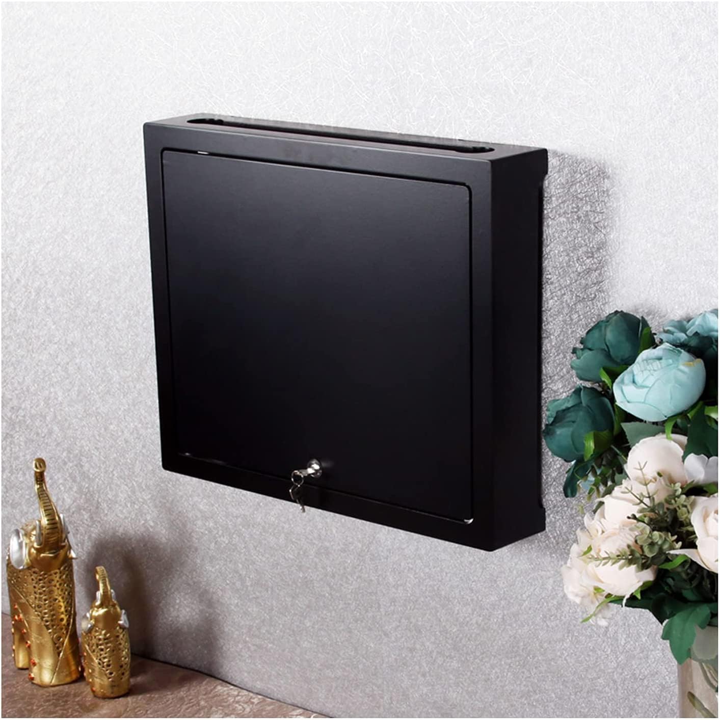 Amazon.com: Cable Organizer Box Wall Mounted Router Storage Box Belt ...