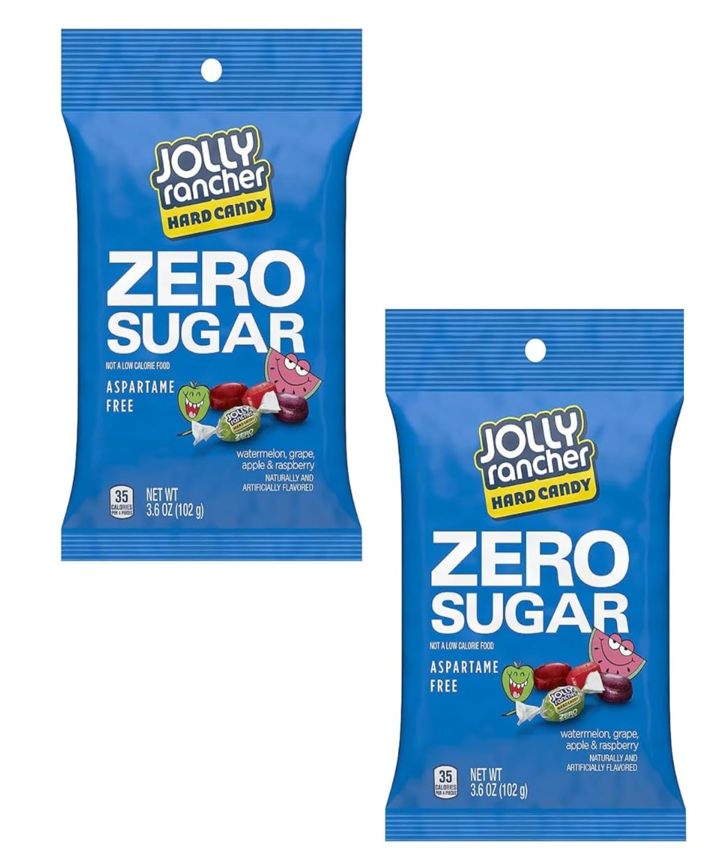 Snapklik.com : Zero Sugar Jolly Rancher - Pack Of 2 - Sugar Free And ...