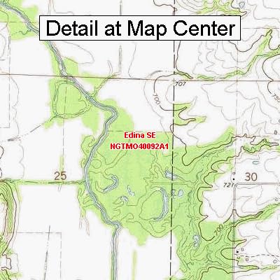 Amazon.com : USGS Topographic Quadrangle Map - Edina SE, Missouri ...