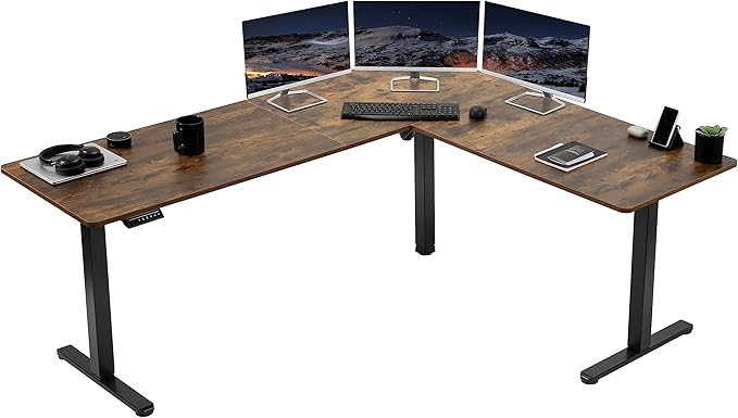 Amazon.com: VIVO Electric Corner 75 x 63 inch L-Shaped Standing Desk ...