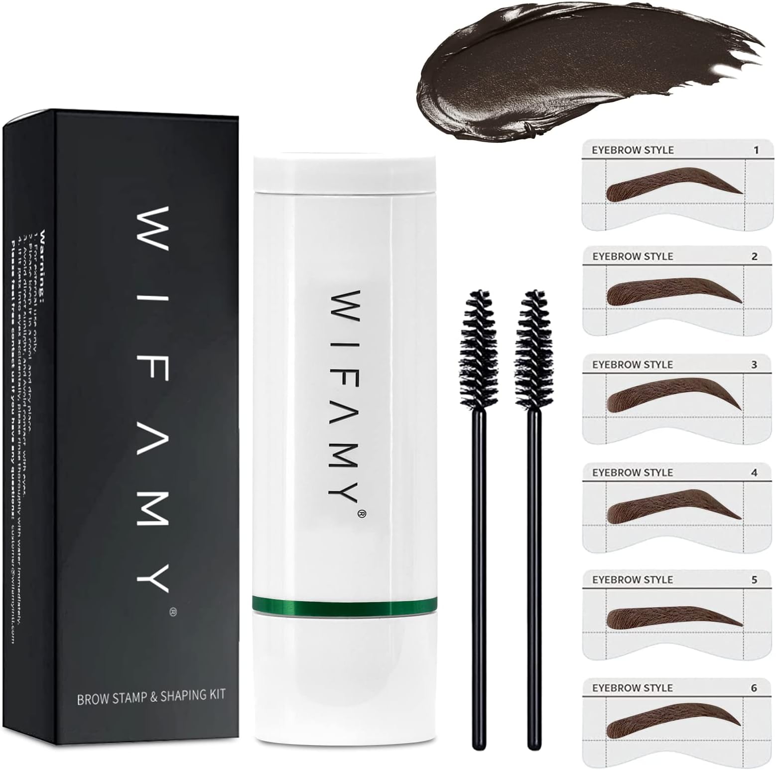 Amazon.com: Eyebrow Stamp Stencil Kit, Brow Stamp and Shaping Kit- One ...