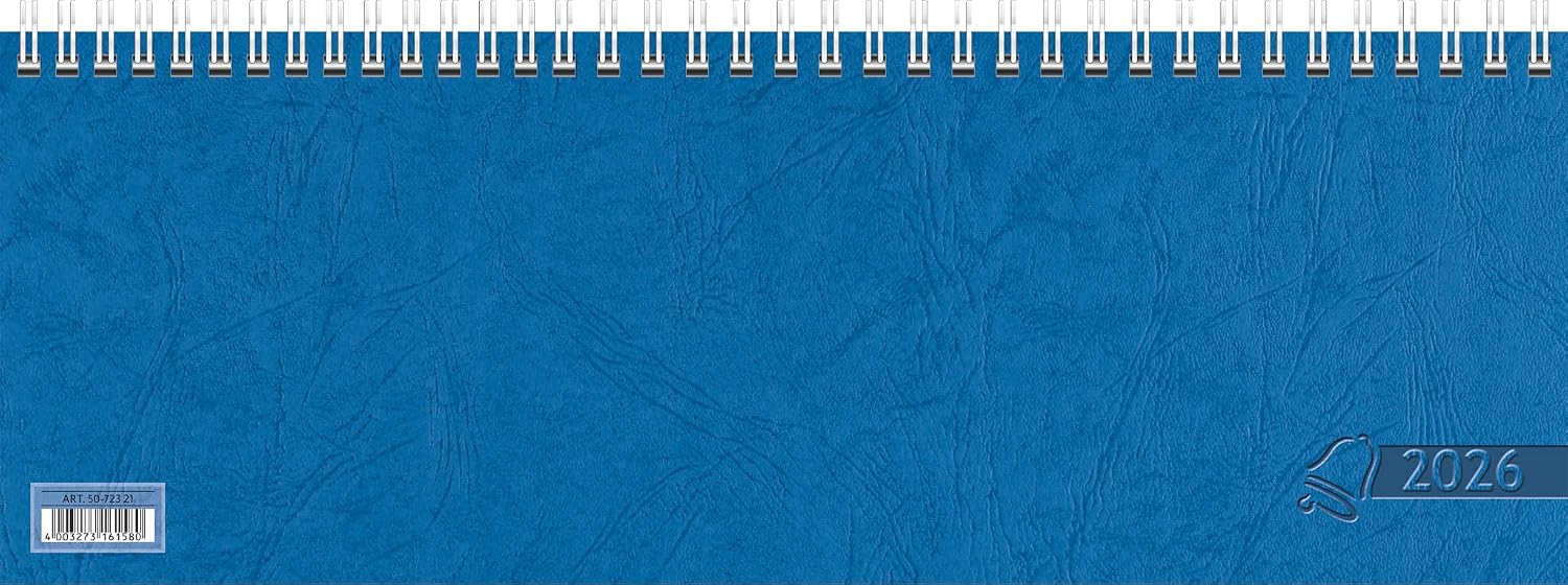 Glocken Querterminbuch 2026 | 297×105 mm, Karton, blau : Amazon.de ...