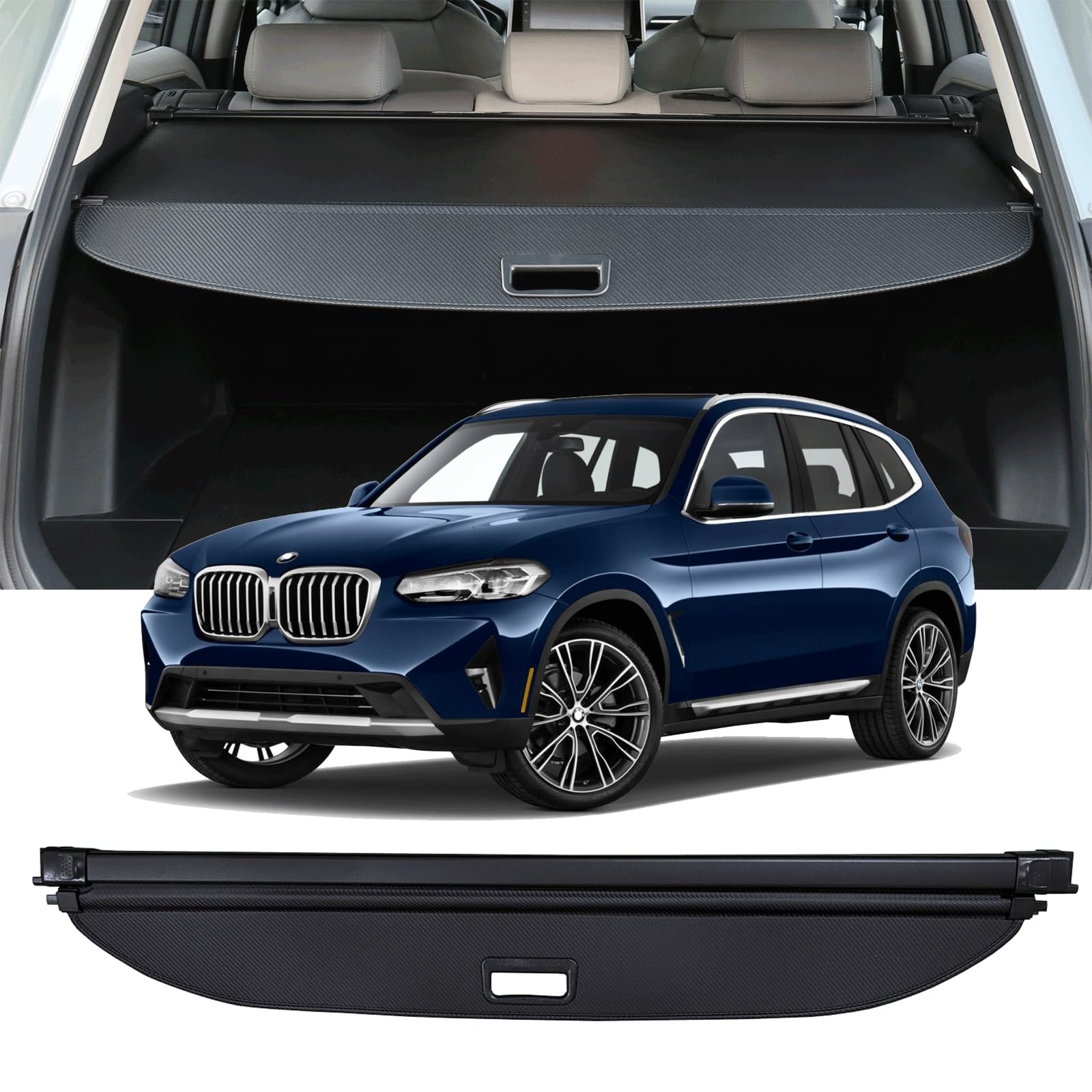 Amazon.com: Cargo Cover Compatible with BMW X3 2018-2025 Accessories ...