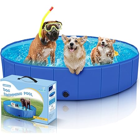 Amazon.com : Nobleza Dog Pool, Extra Large Foladable Portable Dog ...