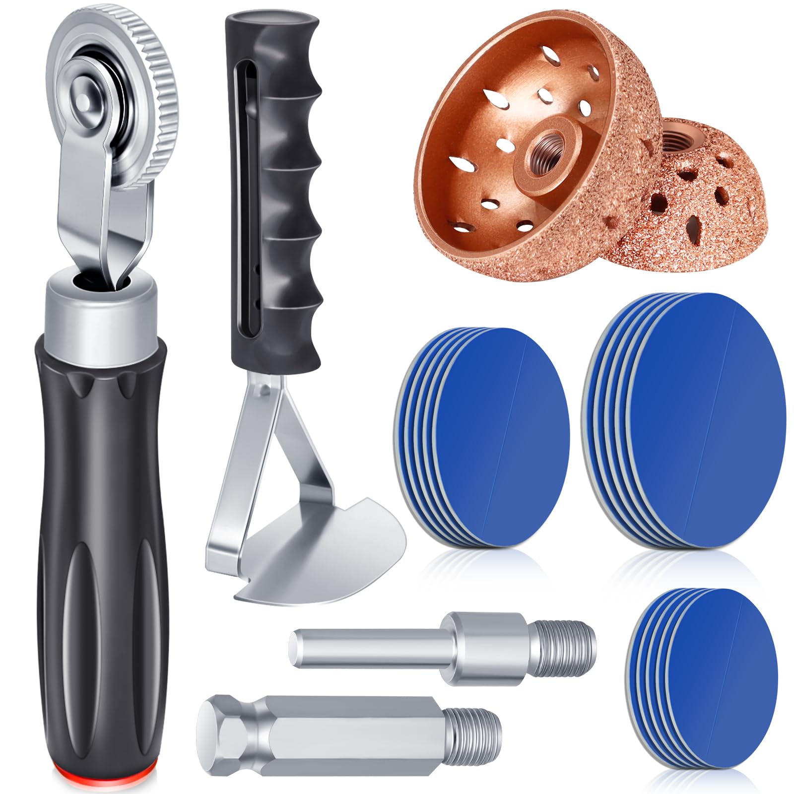 Amazon.com: FANOVO Tire Repair Patch Tools Kit,32 mm 42 mm 58 mm Round ...