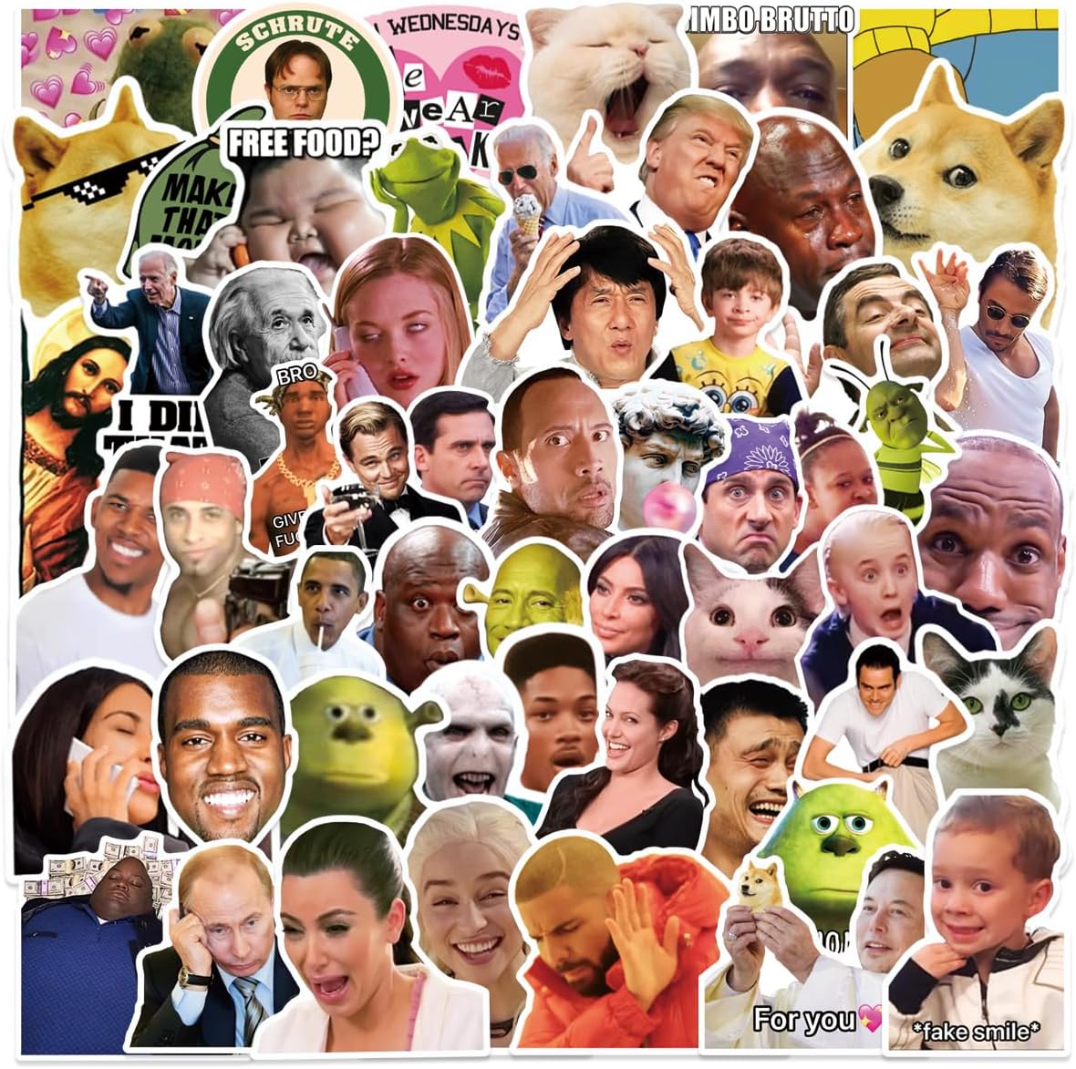 Amazon.com: 50PCS Car Stickers for Water Bottles,Vinyl Aesthetic ...