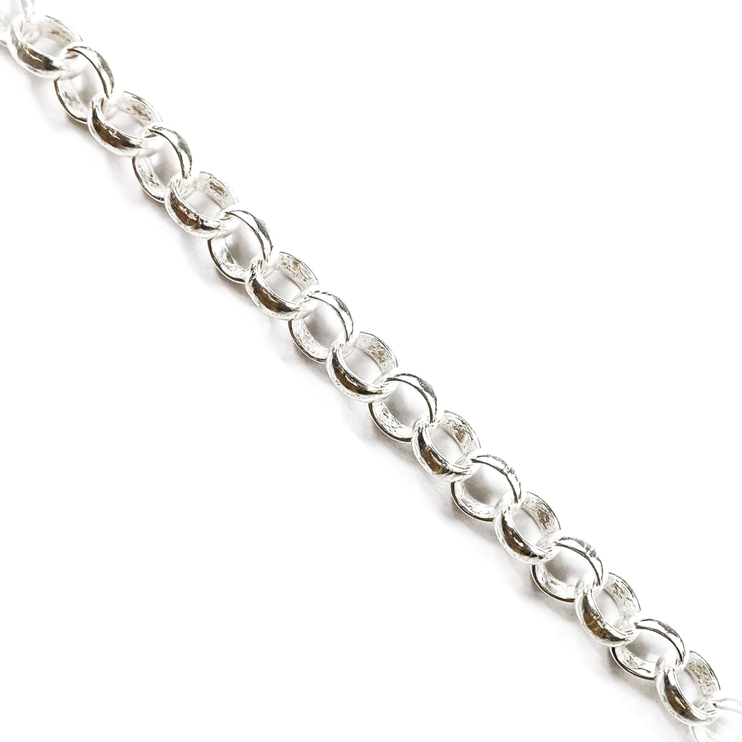 Amazon.com: Silver Overlay Beading and Extender Chain CHSF-103-7MM ...