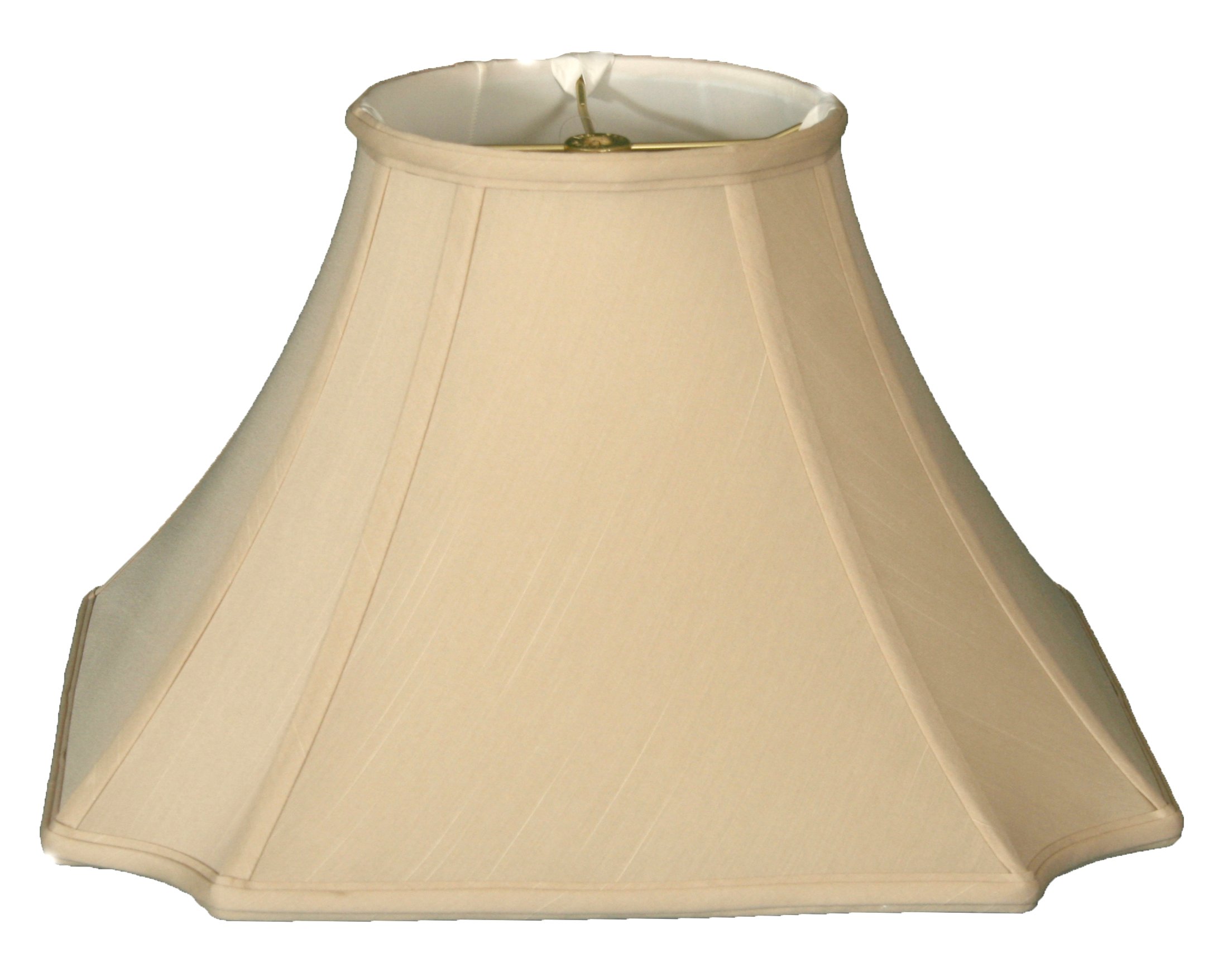 Royal Designs Square Inverted Cut Corner Basic Lamp Shade, Beige, 6.5 x ...