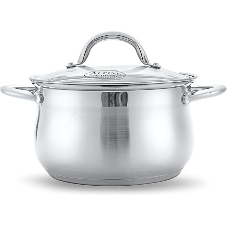 Amazon.com: Alpine Cuisine Dutch Oven Belly Shape 4Qt - Stainless Steel ...