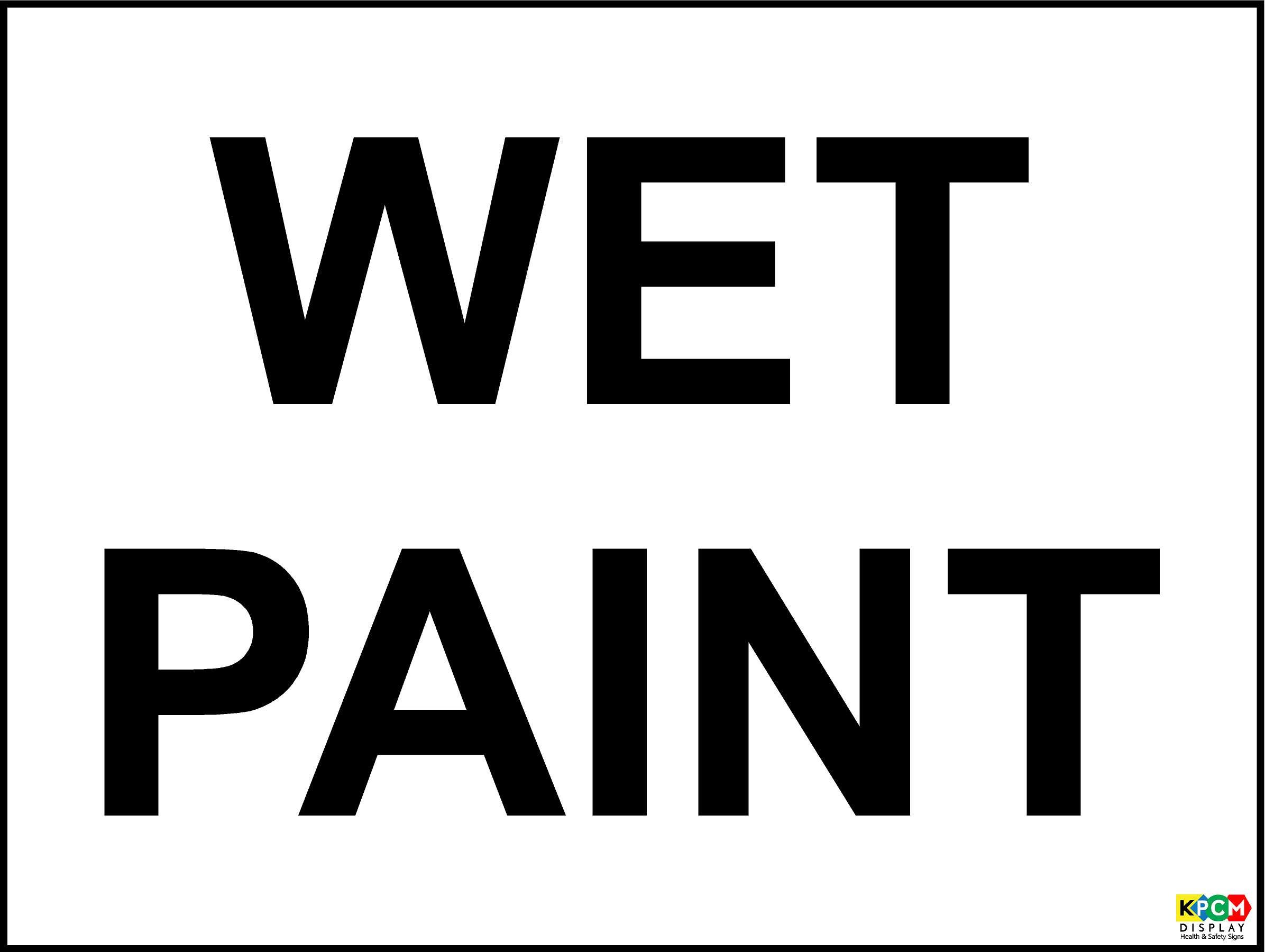 Wet Paint Sign Pdf