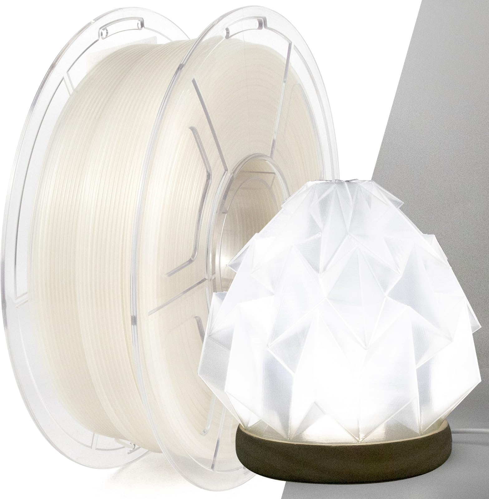 IEMAI Transparent Filament Clear PLA Filament 1.75mm, High Light ...