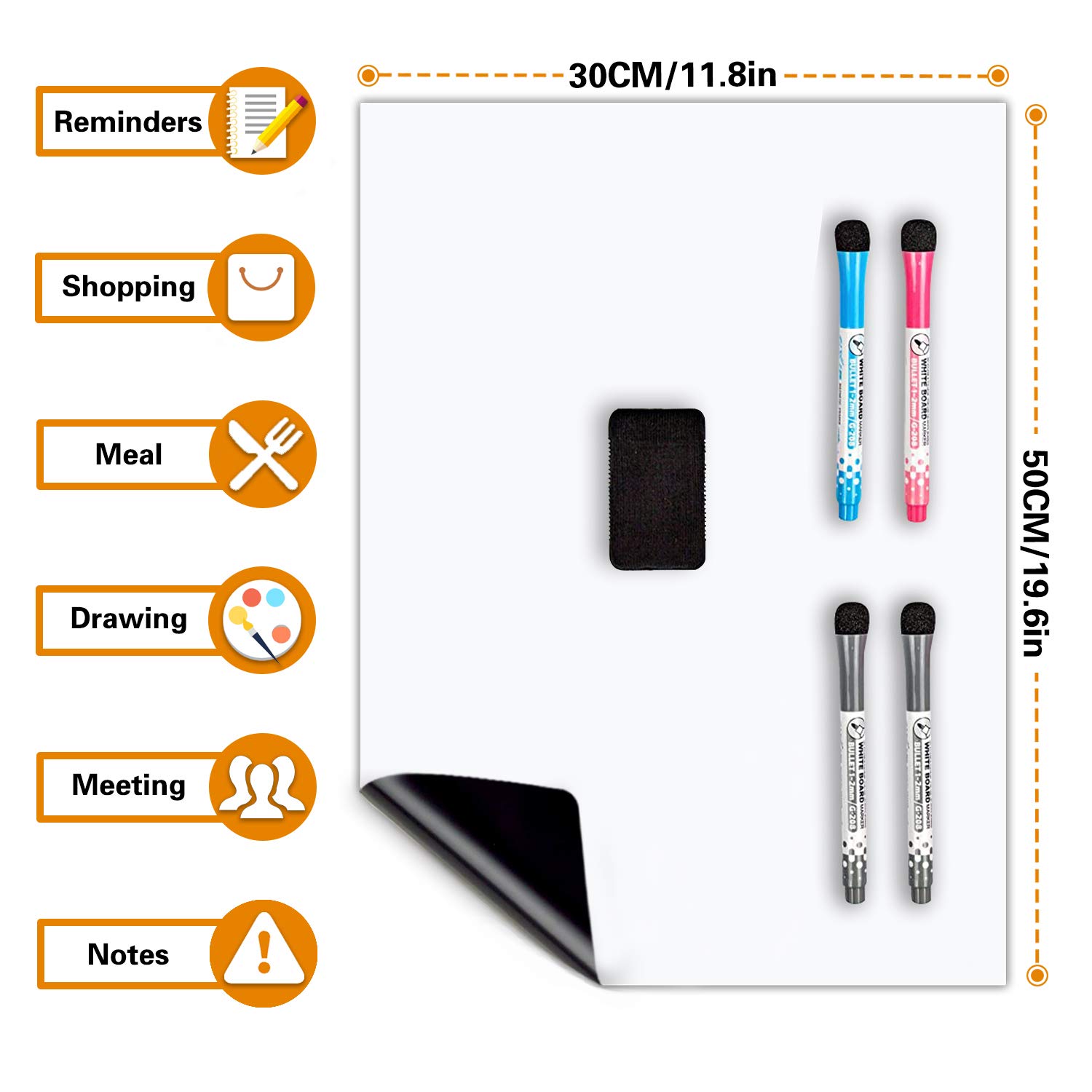 Buy CUHIOY Whiteboard Magnetic Fridge White Board A3 For Home Kitchen Menu Meal Shopping List buy-cuhioy-whiteboard-magnetic-fridge-white-board-a3-for-home-kitchen-menu-meal-shopping-list