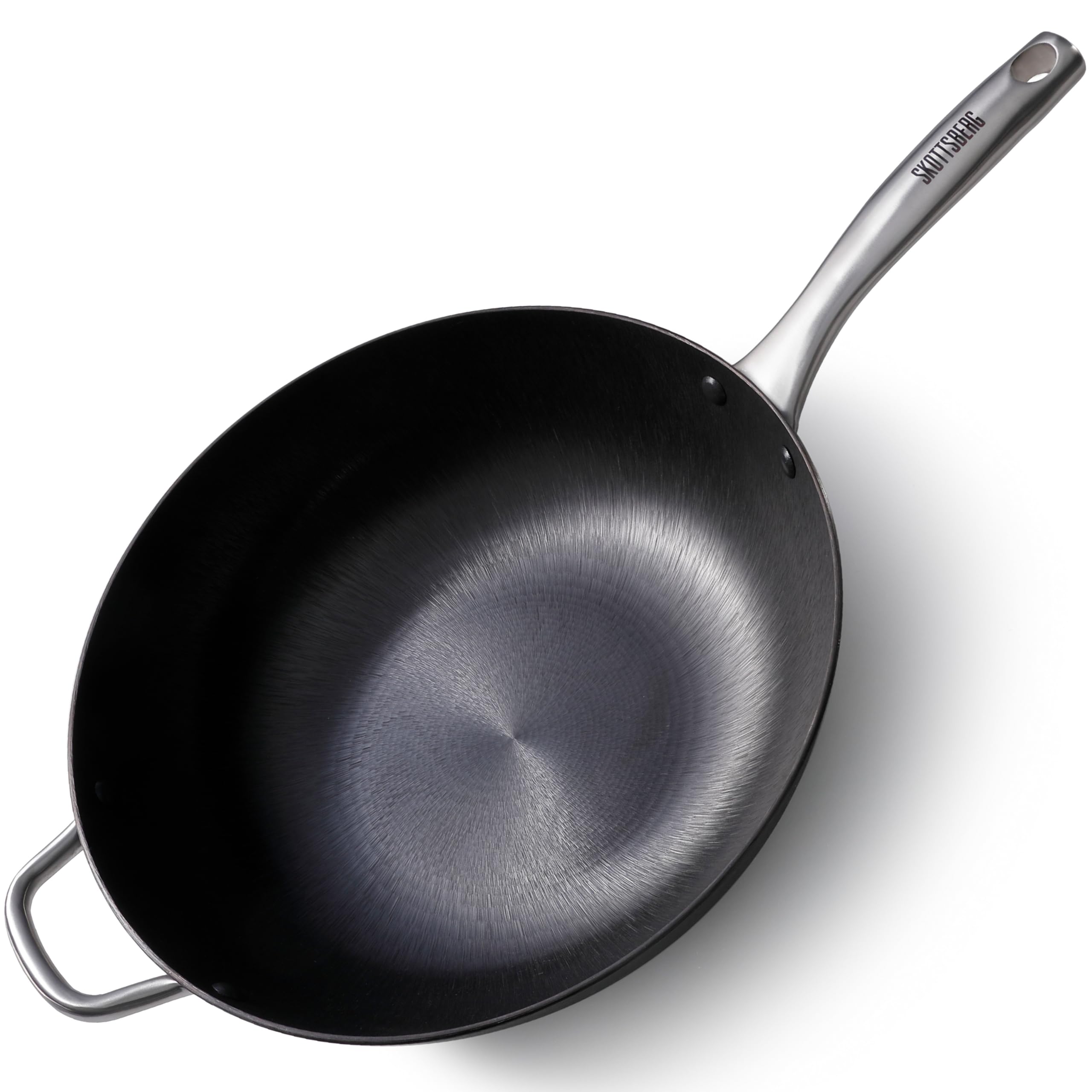 Amazon.com: Skottsberg Lightweight Cast Iron Wok, Pre-Seasoned (13.4 ...