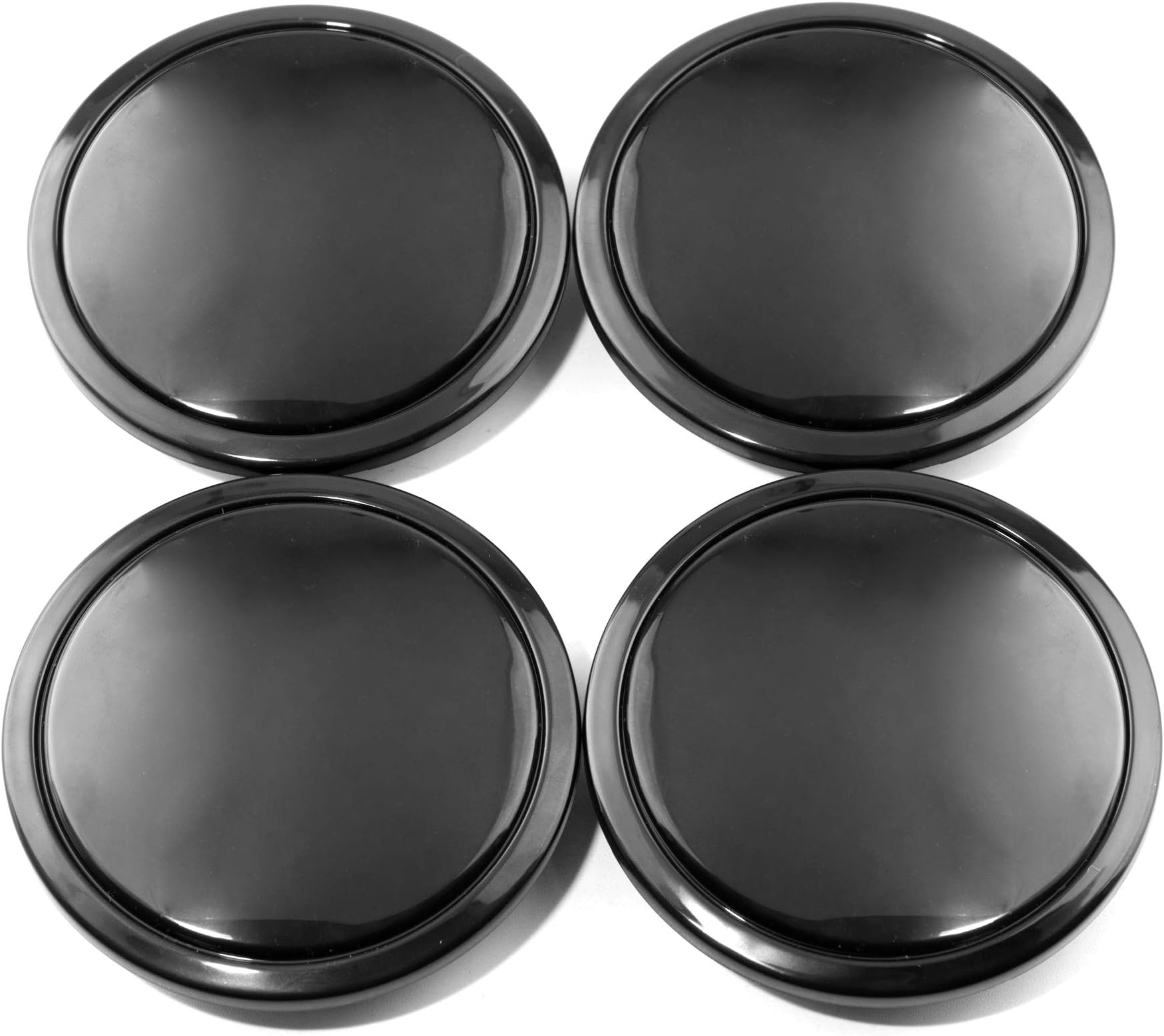 4 x Audi wheel centre caps, 60 mm, hub cap, black : Amazon.co.uk ...