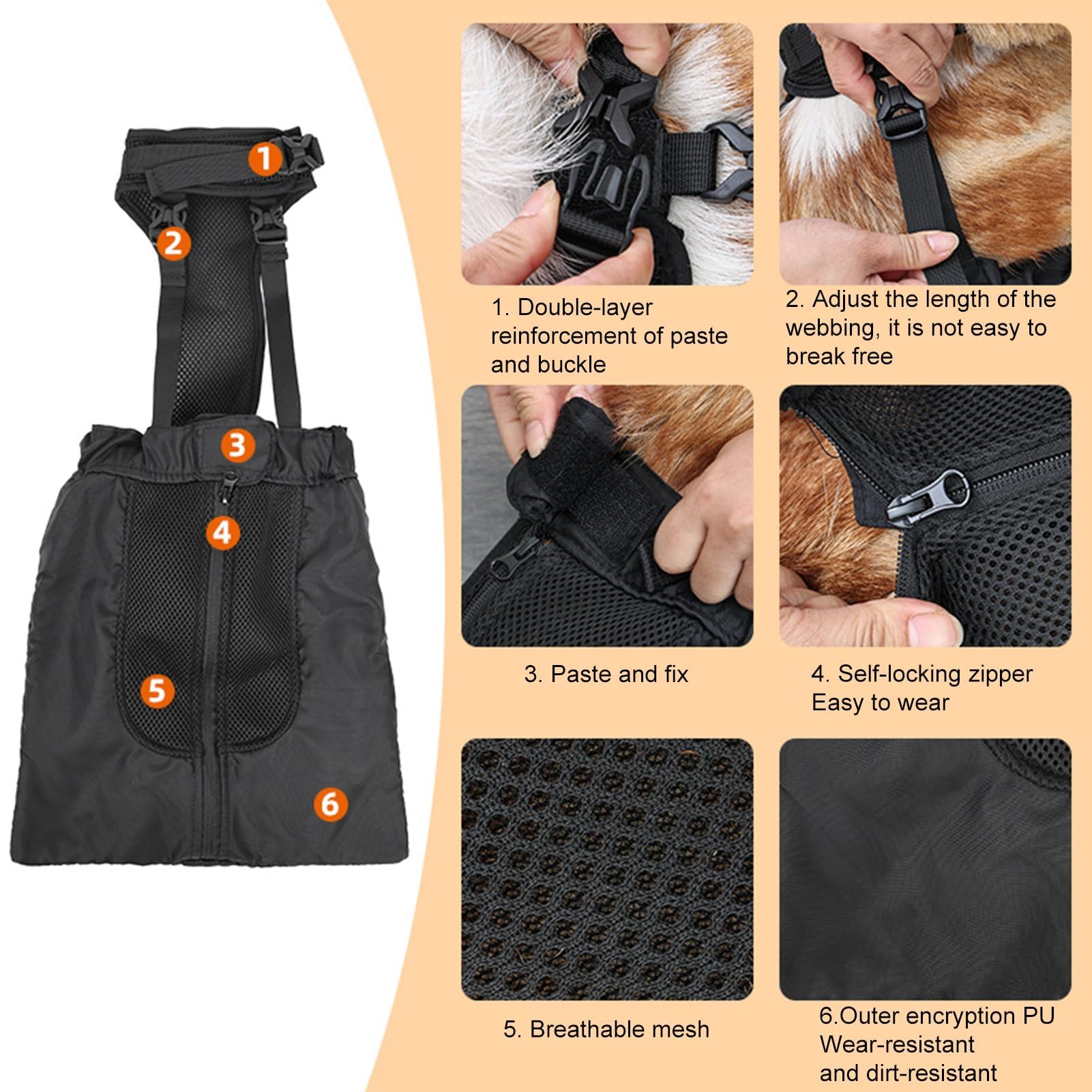 Snapklik.com : Drag Bag For Paralyzed Pets, Indoor Dog Wheelchair ...